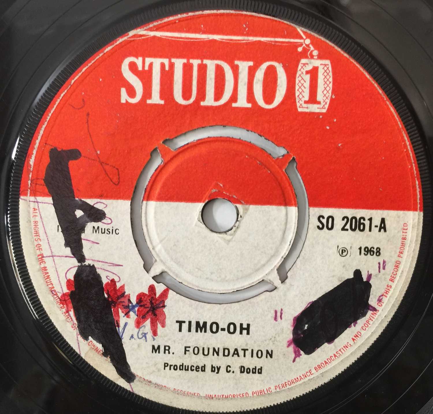 Lot 445 - MR FOUNDATION - TIMO-OH 7" (STUDIO 1 SO