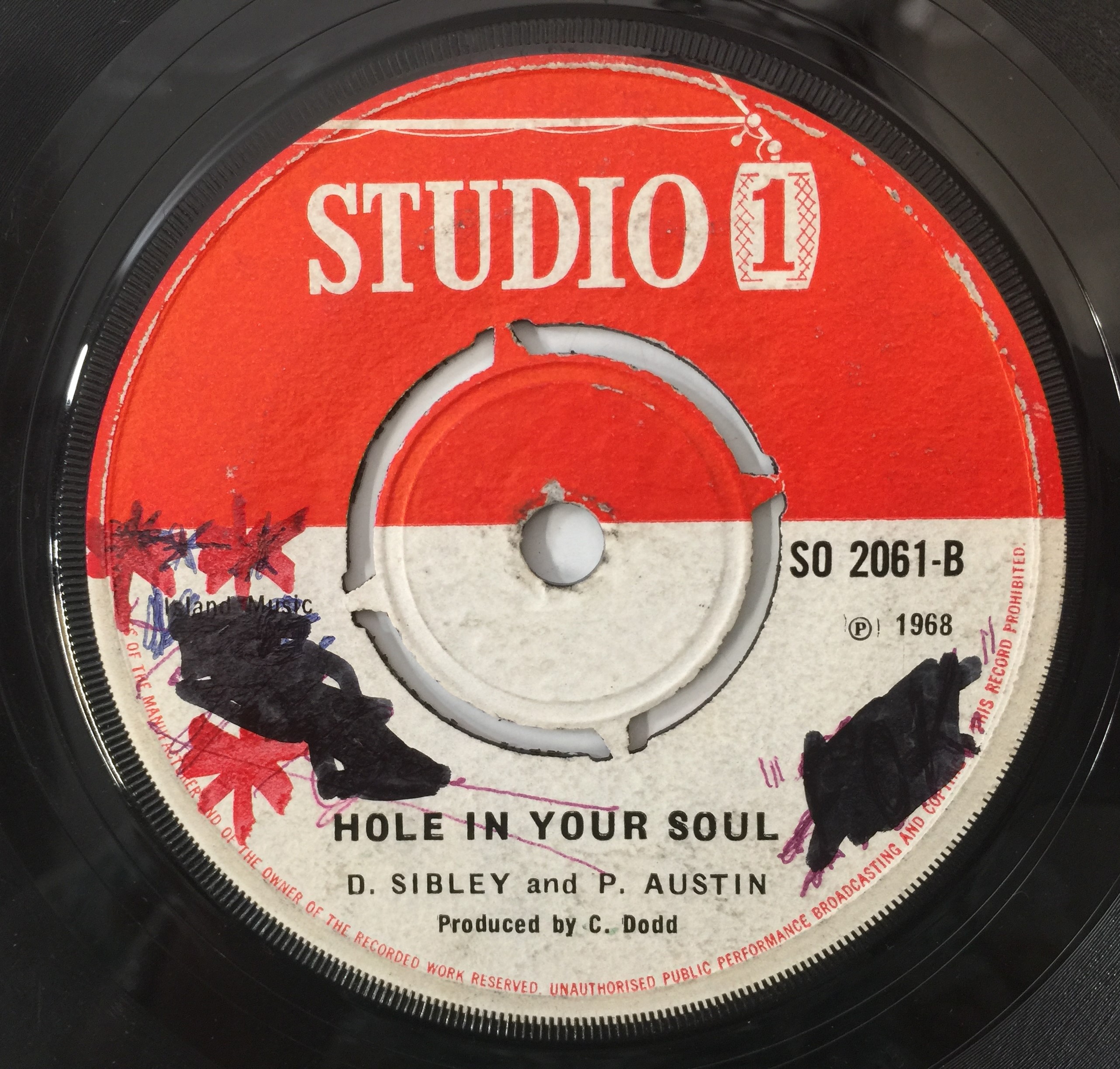 Lot 445 - MR FOUNDATION - TIMO-OH 7" (STUDIO 1 SO