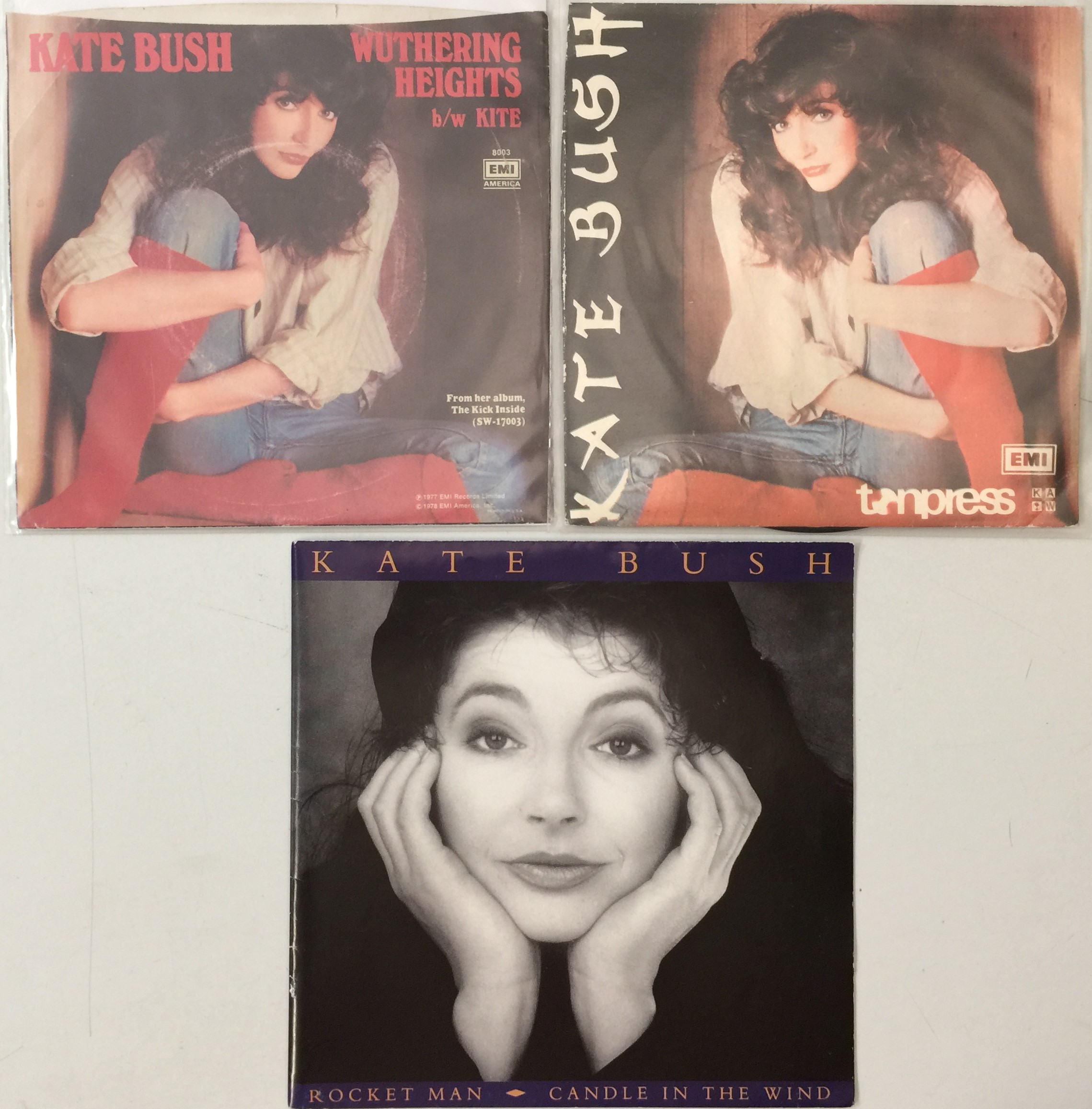 Lot 133 - 15 UK ISSUES OF KATE BUSH 7" SINGLES