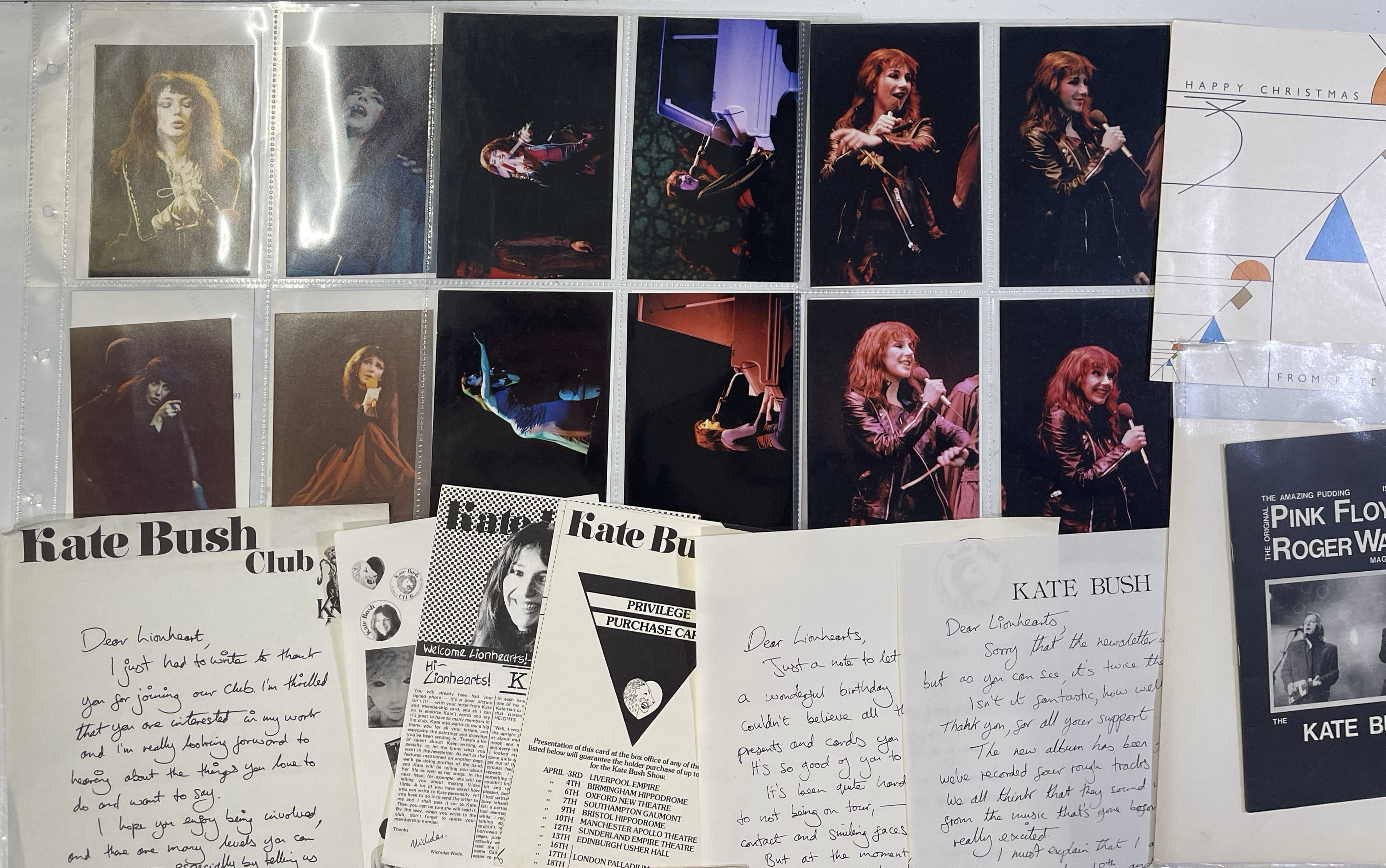 Lot 11 - KATE BUSH - FANZINES AND FAN TAKEN PHOTOS.