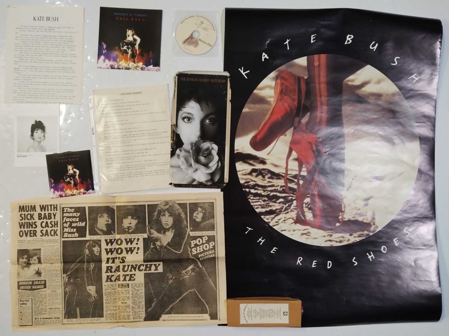 Lot 12 - KATE BUSH - PROMO MEMORABILIA AND ORIGINAL