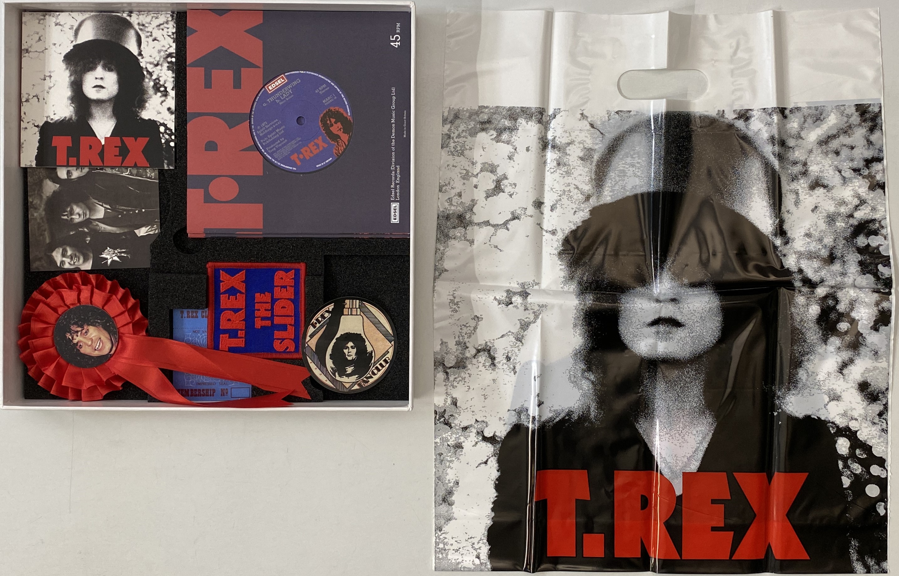 Lot 198 - T REX - THE SLIDER LP/ 7"/ CD BOX SET (40TH