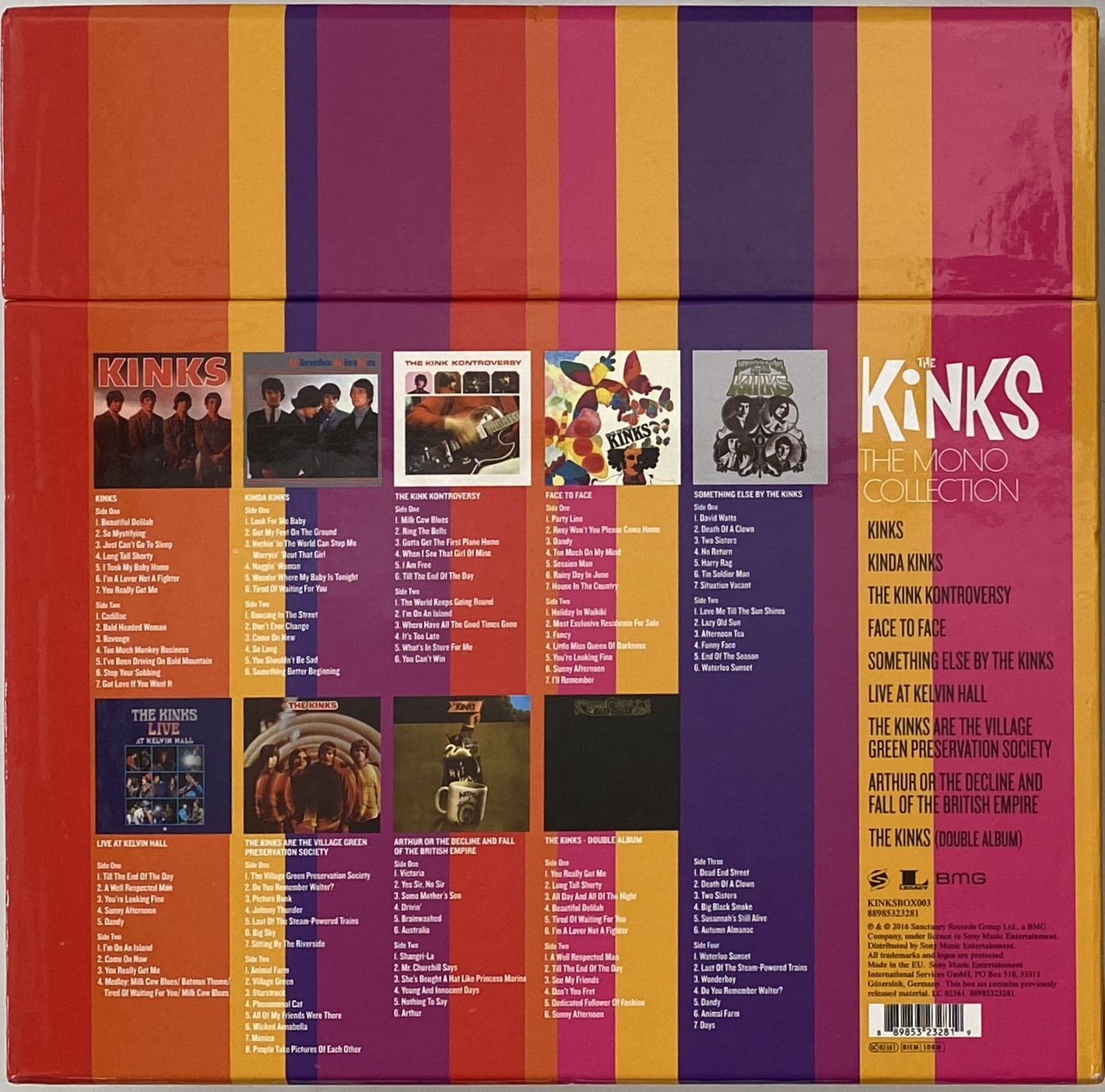 Lot 203 - THE KINKS - THE MONO COLLECTION LP BOX SET