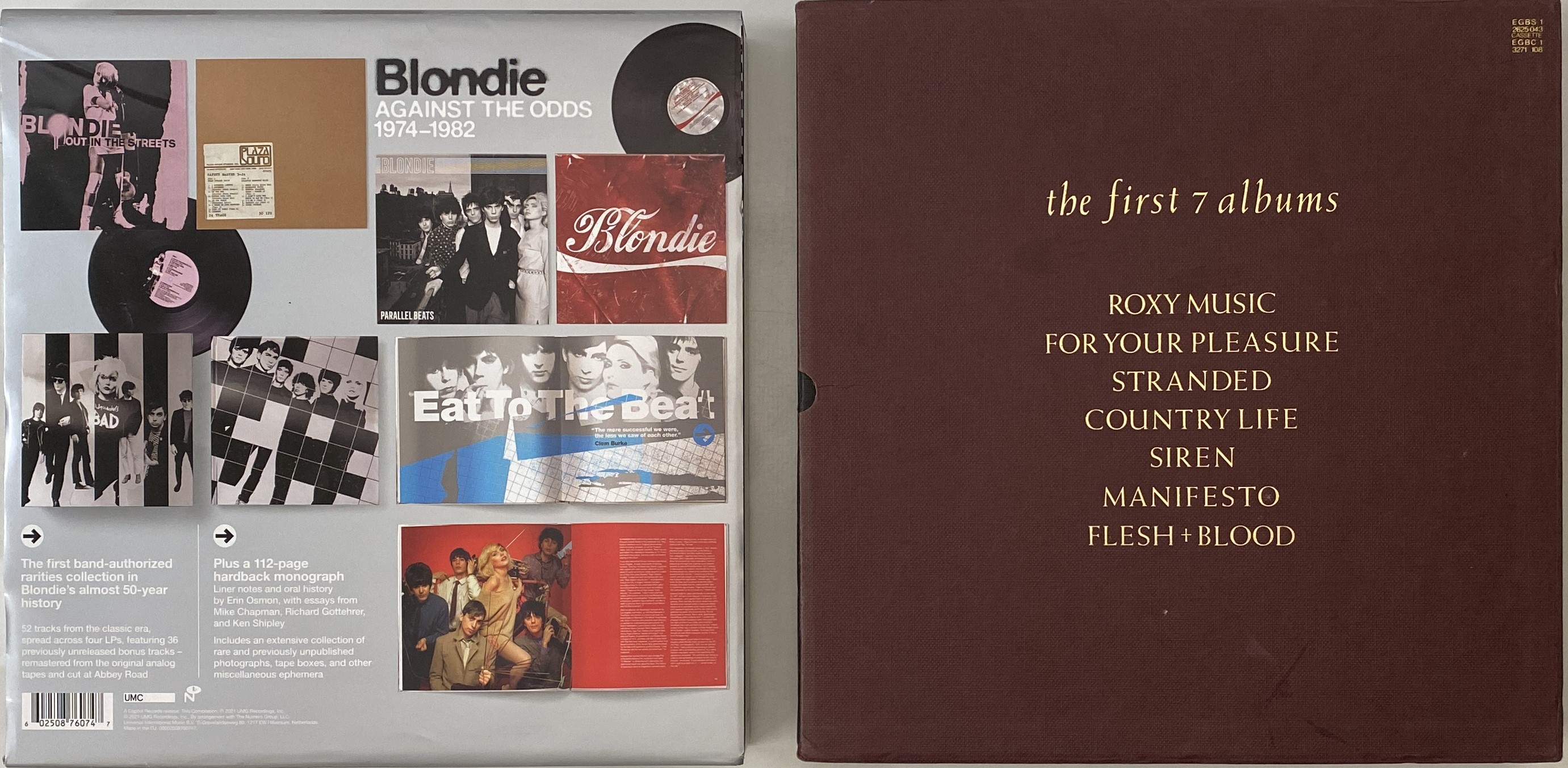 Lot 209 - BLONDIE/ ROXY MUSIC - LP BOX SETS