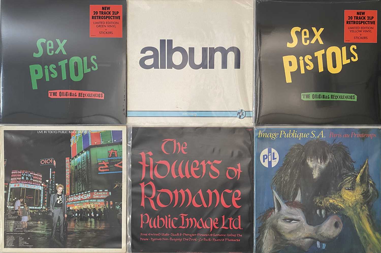 Lot 83 Public Image Ltd Sex Pistols Lp Pack Inc