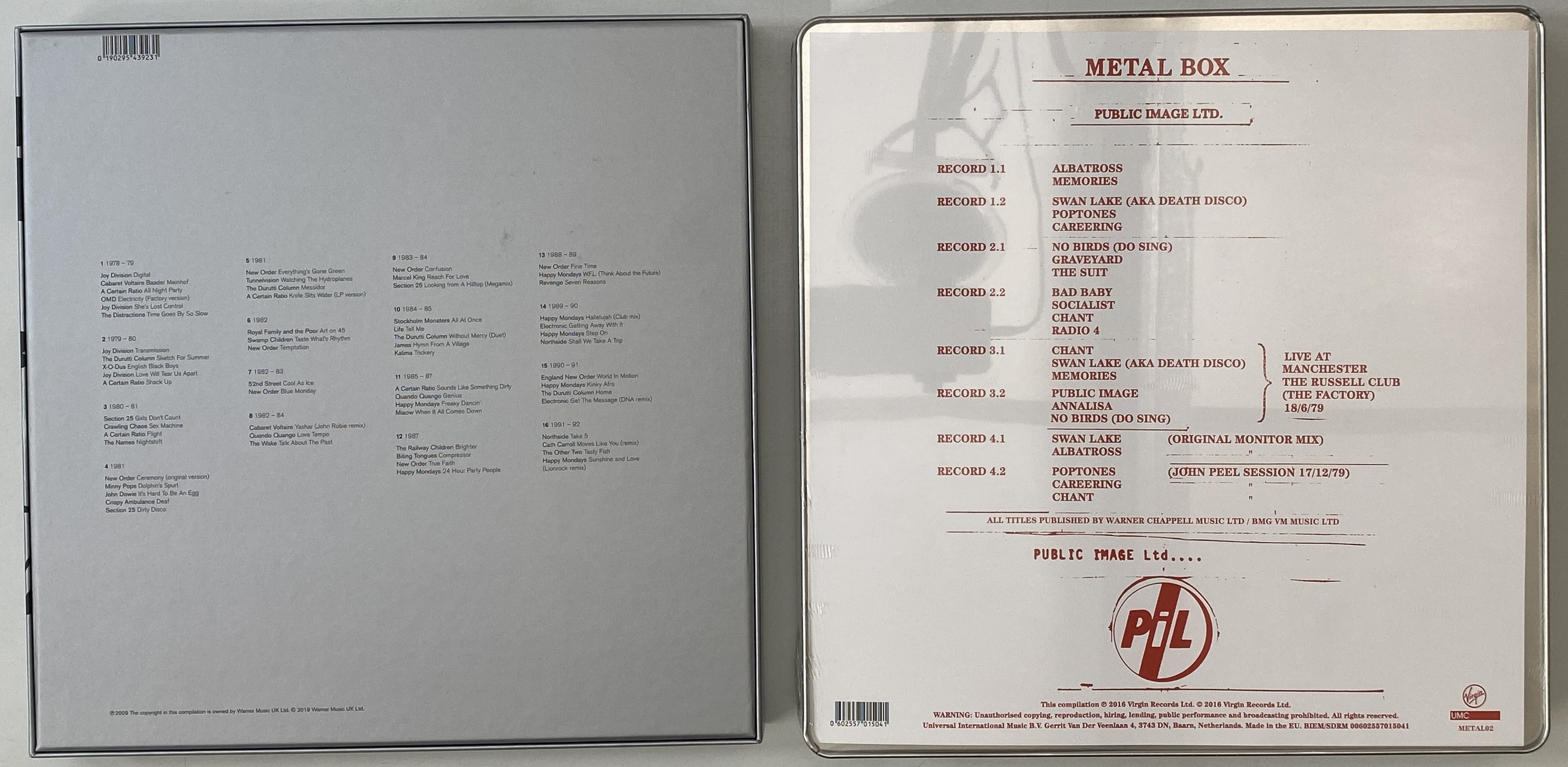 Lot 146 - FACTORY RECORDS/ PUBLIC IMAGE LTD - LP BOX
