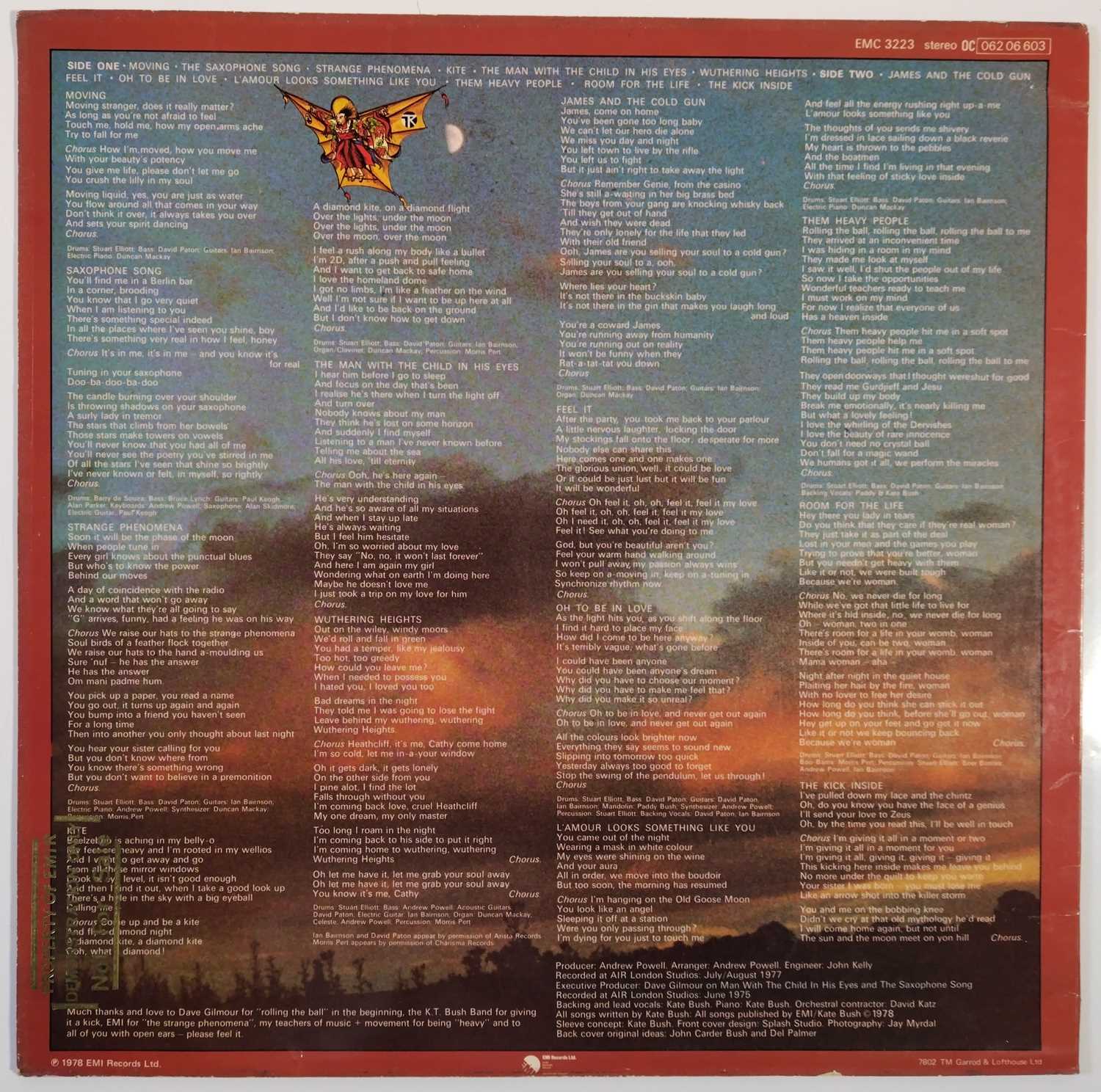 Lot 55 - KATE BUSH- SIGNED LP.