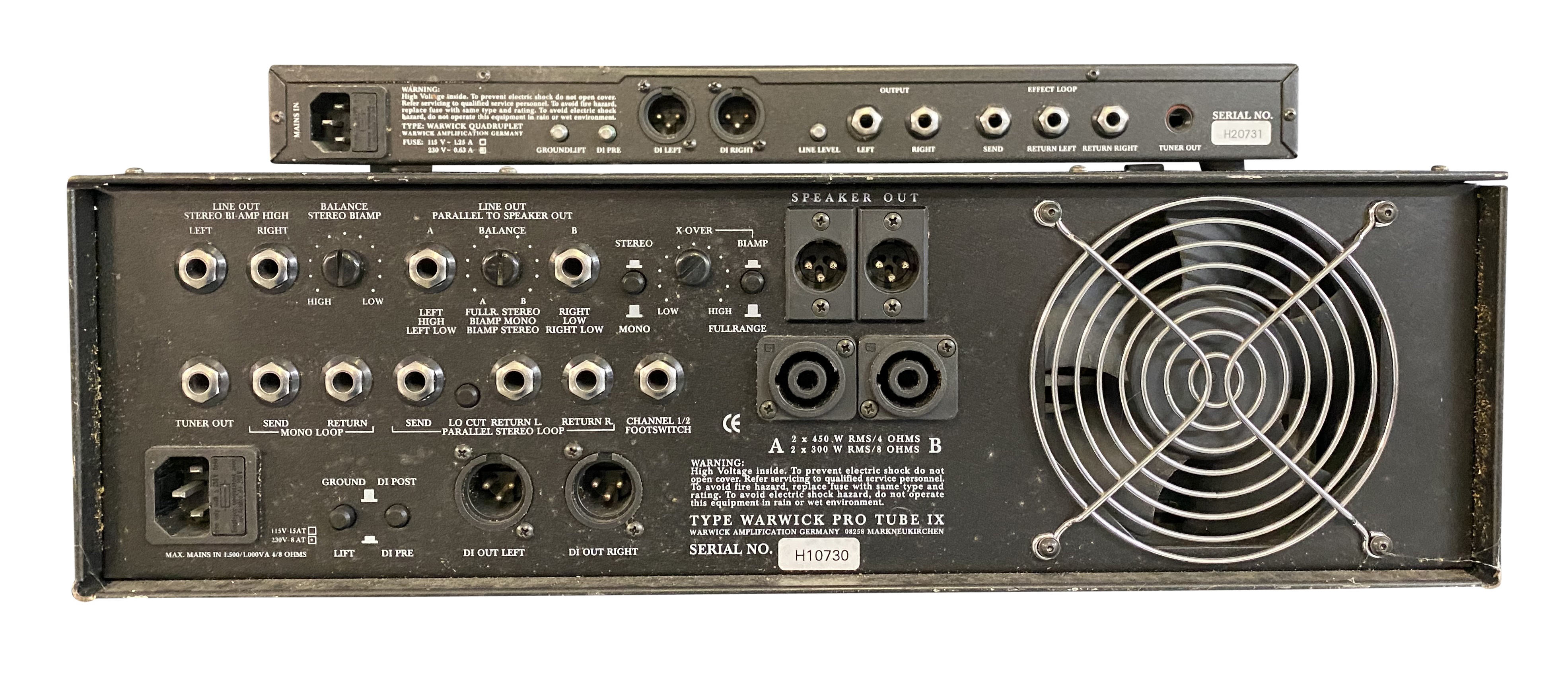 Lot 199 - WARWICK AMPS & SPEAKERS SETUP