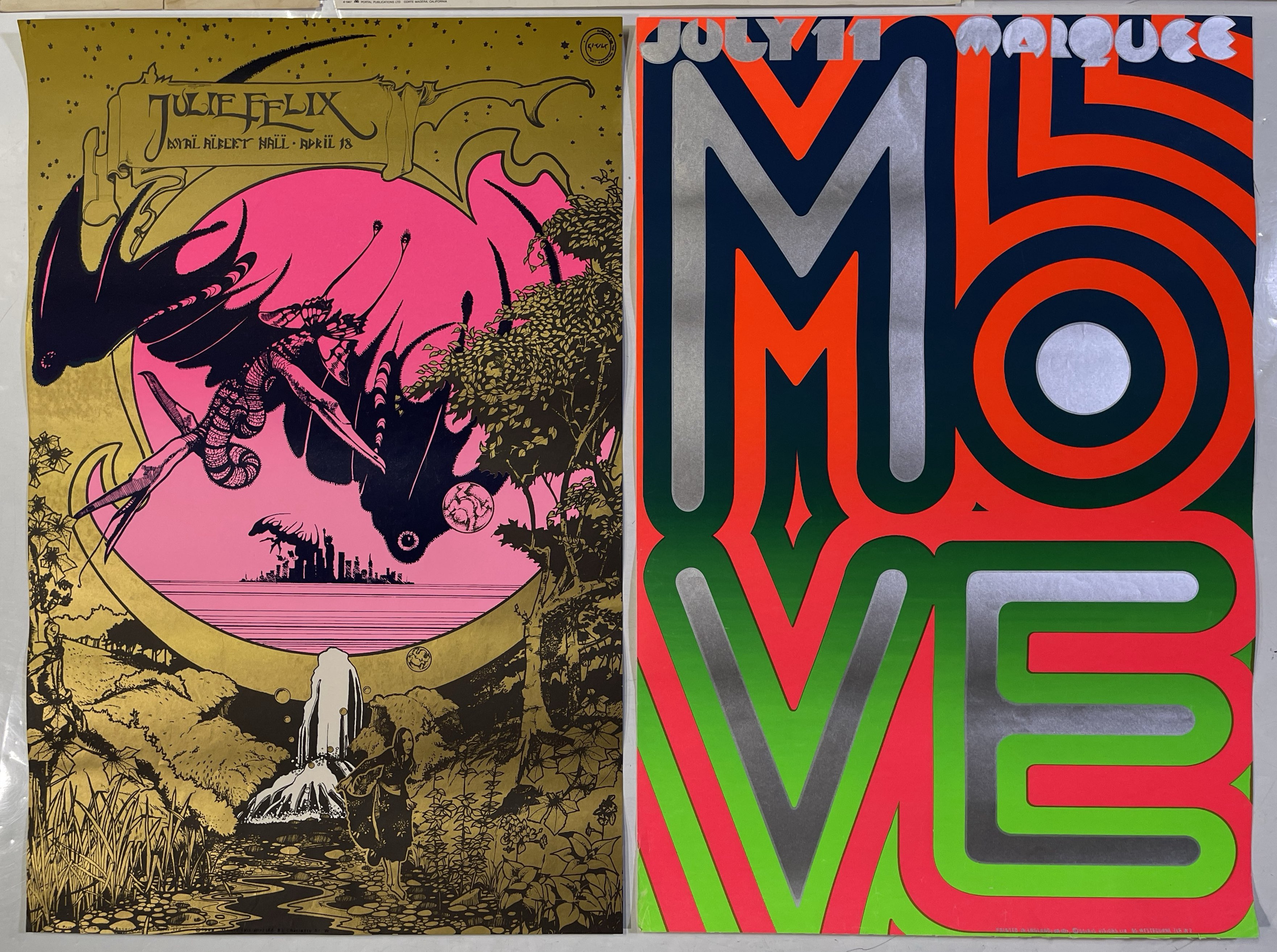 Lot 285 - C 1960S PSYCHEDELIC POSTERS (JULIE FLEIX,