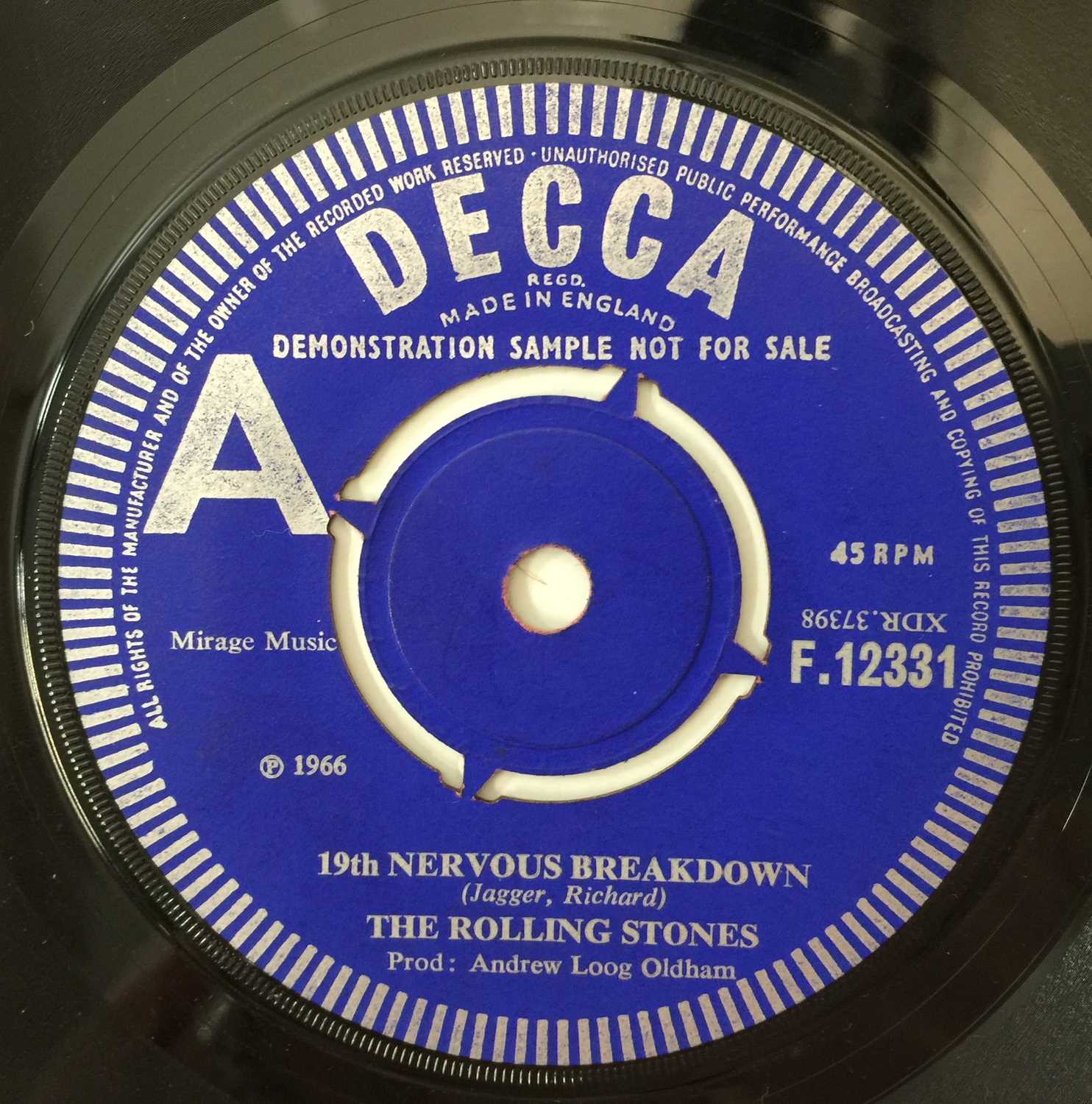 Lot 163 - THE ROLLING STONES - 19th NERVOUS BREAKDOWN