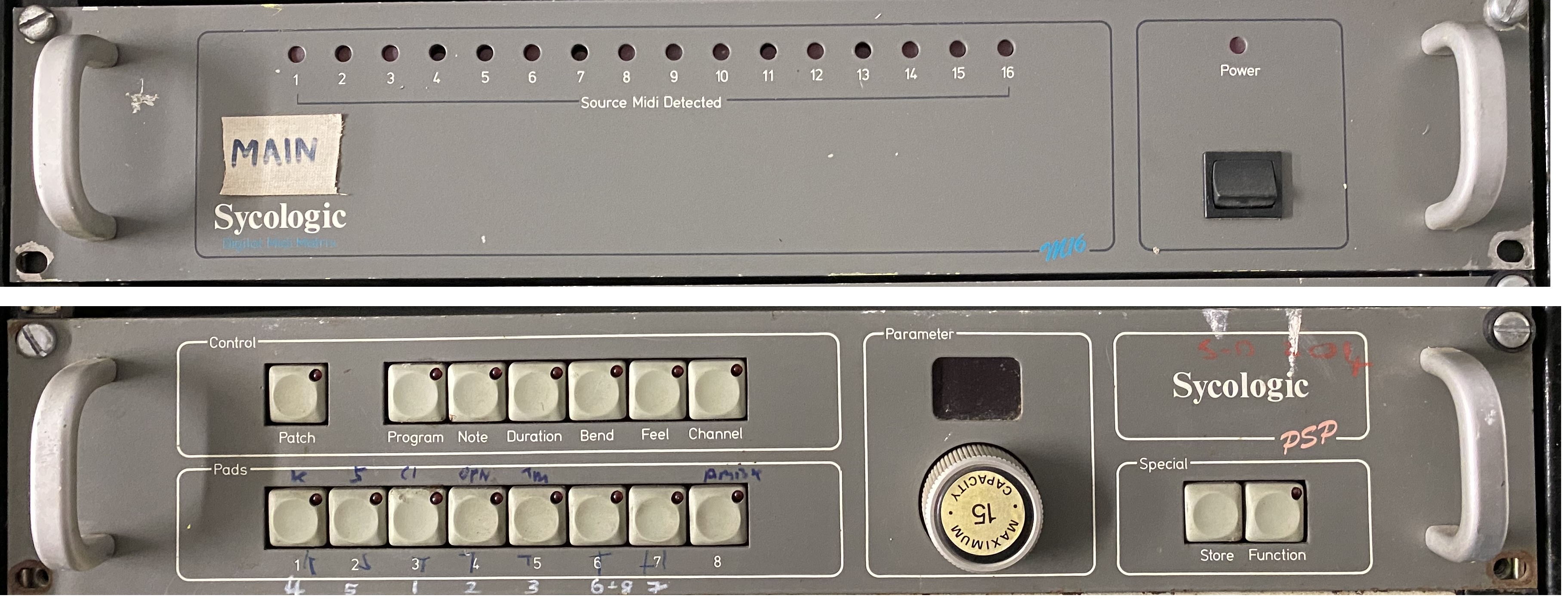 Lot 206 - SYCOLOGIC DIGITAL MIDI MATRIX PATCHER/ROUTER,