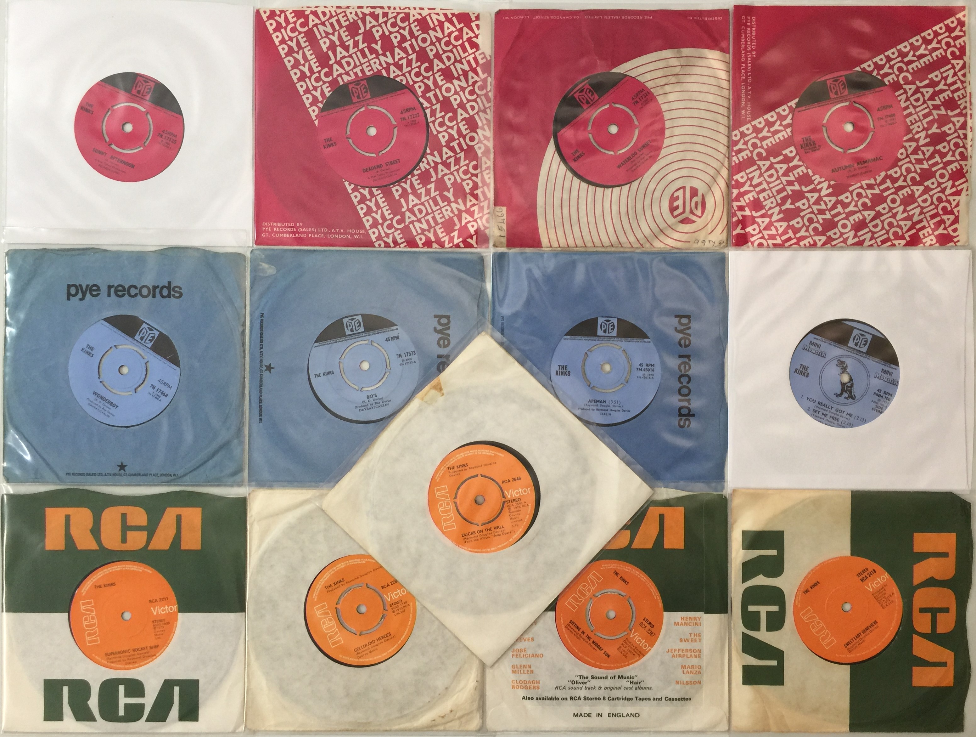 Lot 123 - THE KINKS - 7" SINGLES PACK (UK PRESSINGS)