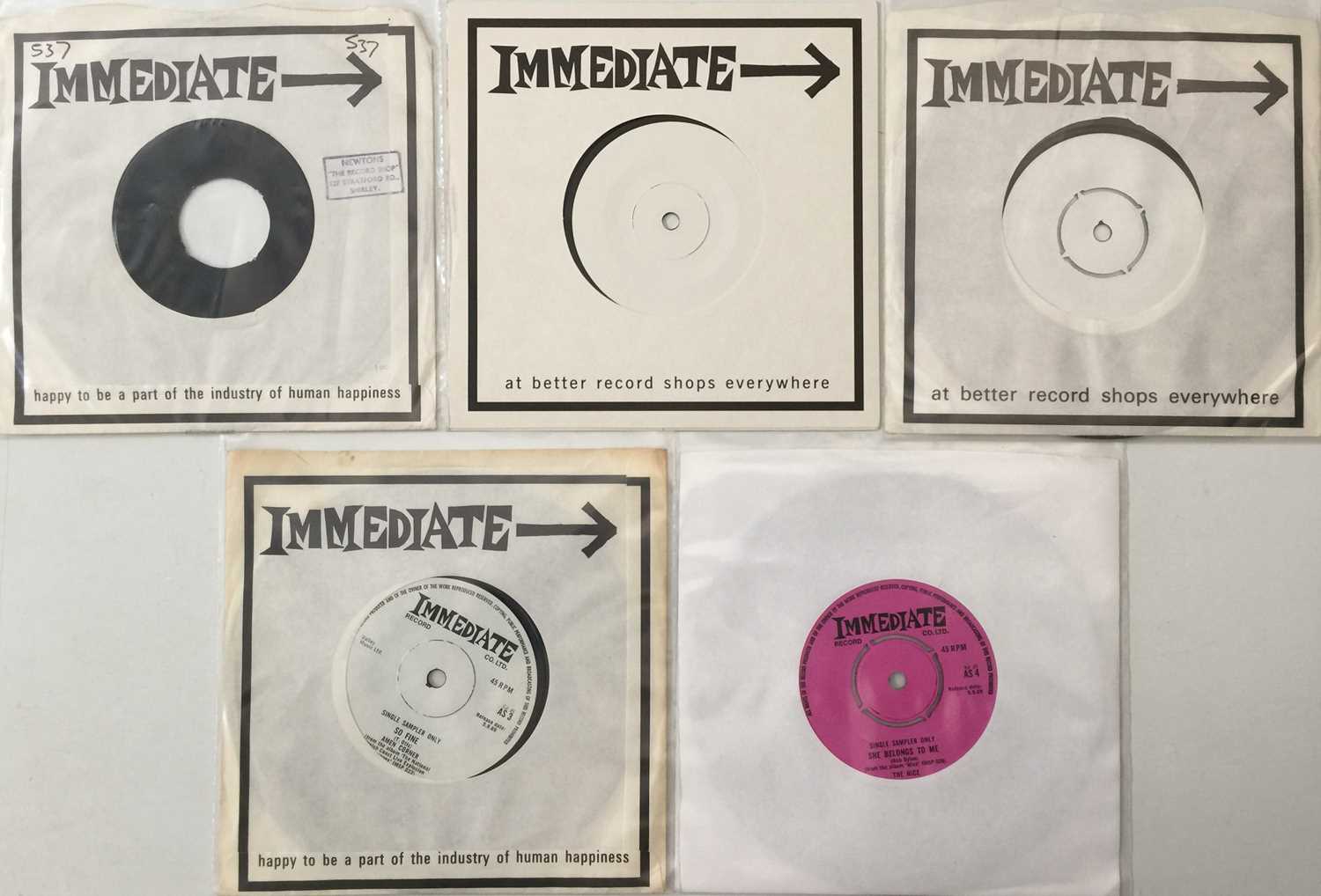 Lot 326 - IMMEDIATE RECORDS - 7" SAMPLERS (SMALL