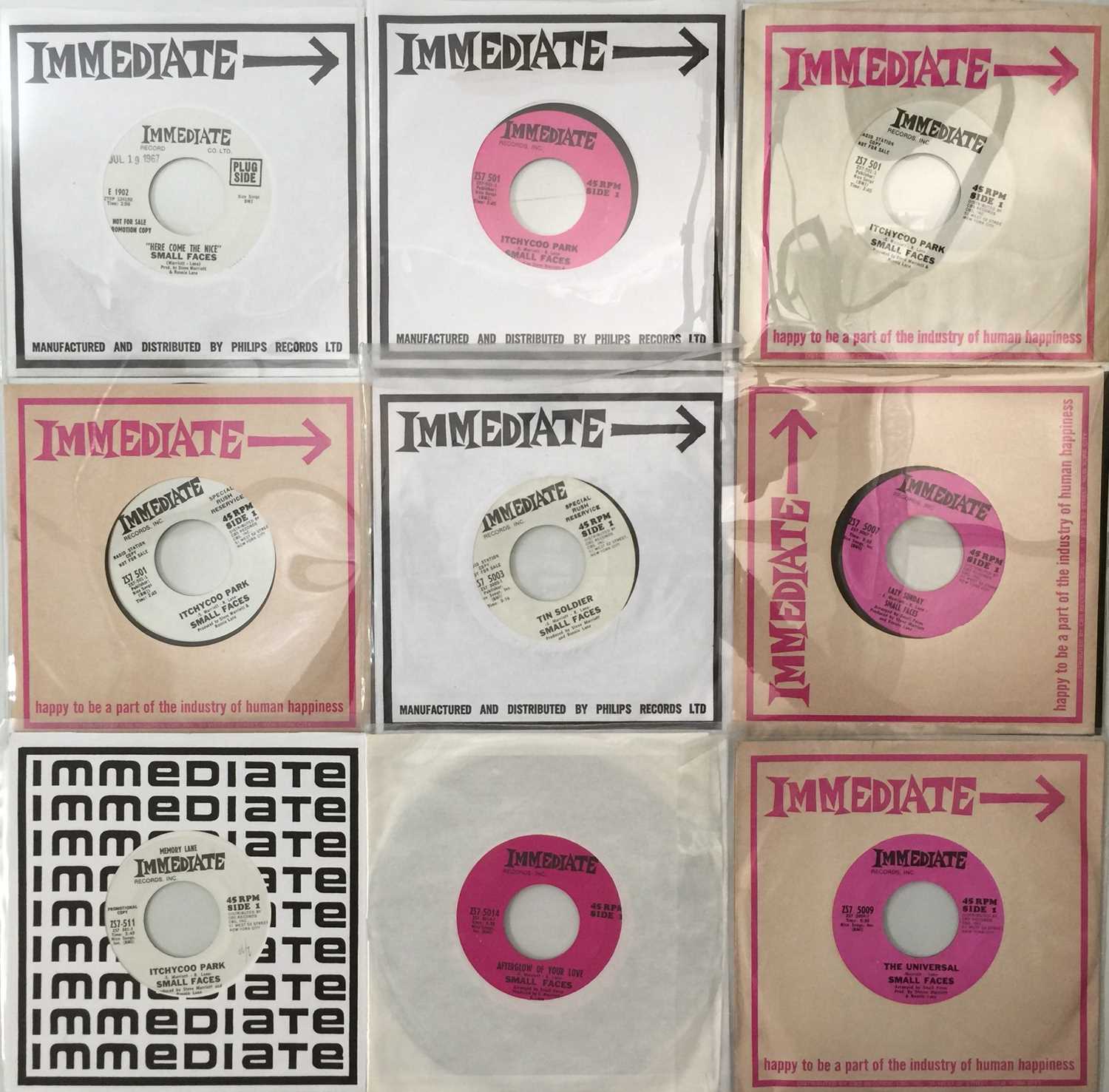 Lot 354 - SMALL FACES - 7" IMMEDIATE RECORDS PACK (INC