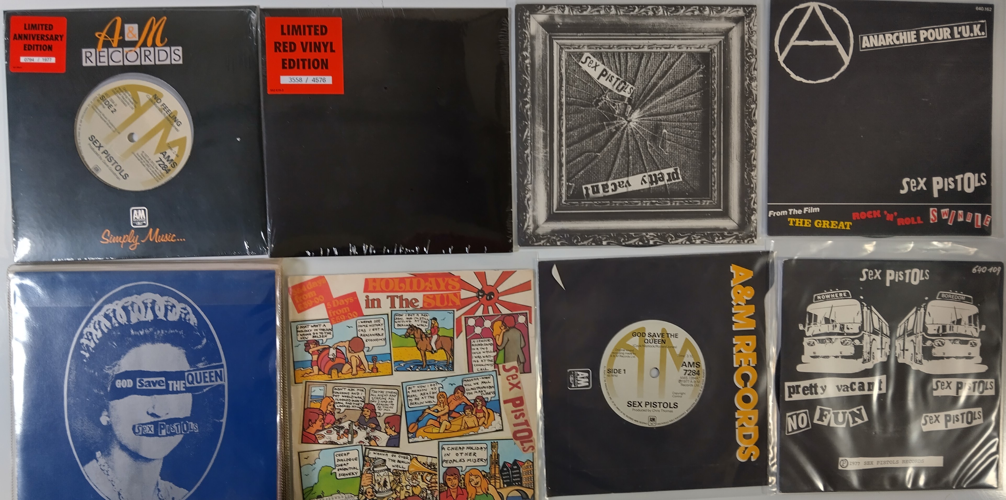 Lot 184 Sex Pistols 7 Pack 5428