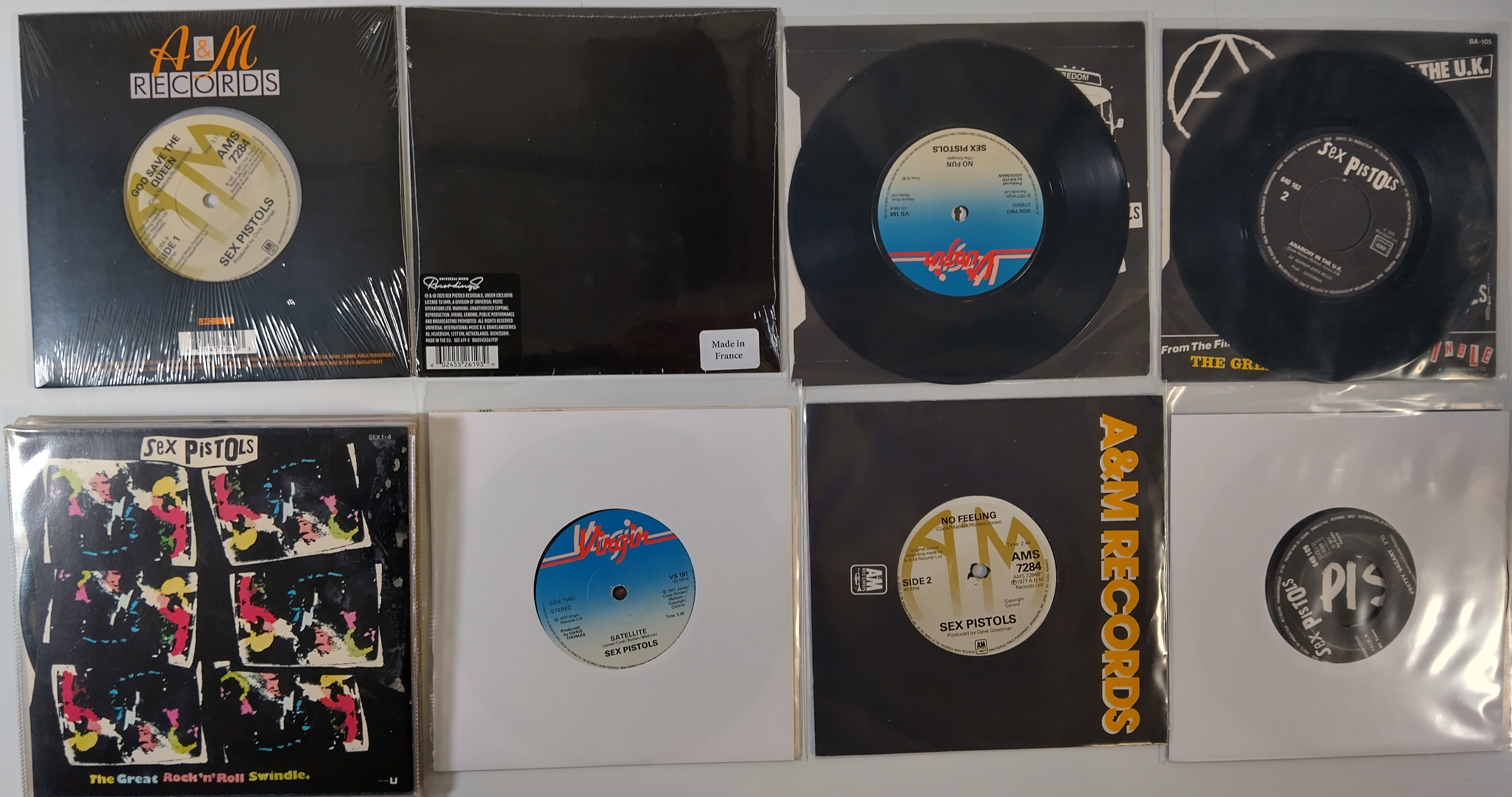 Lot 184 Sex Pistols 7 Pack