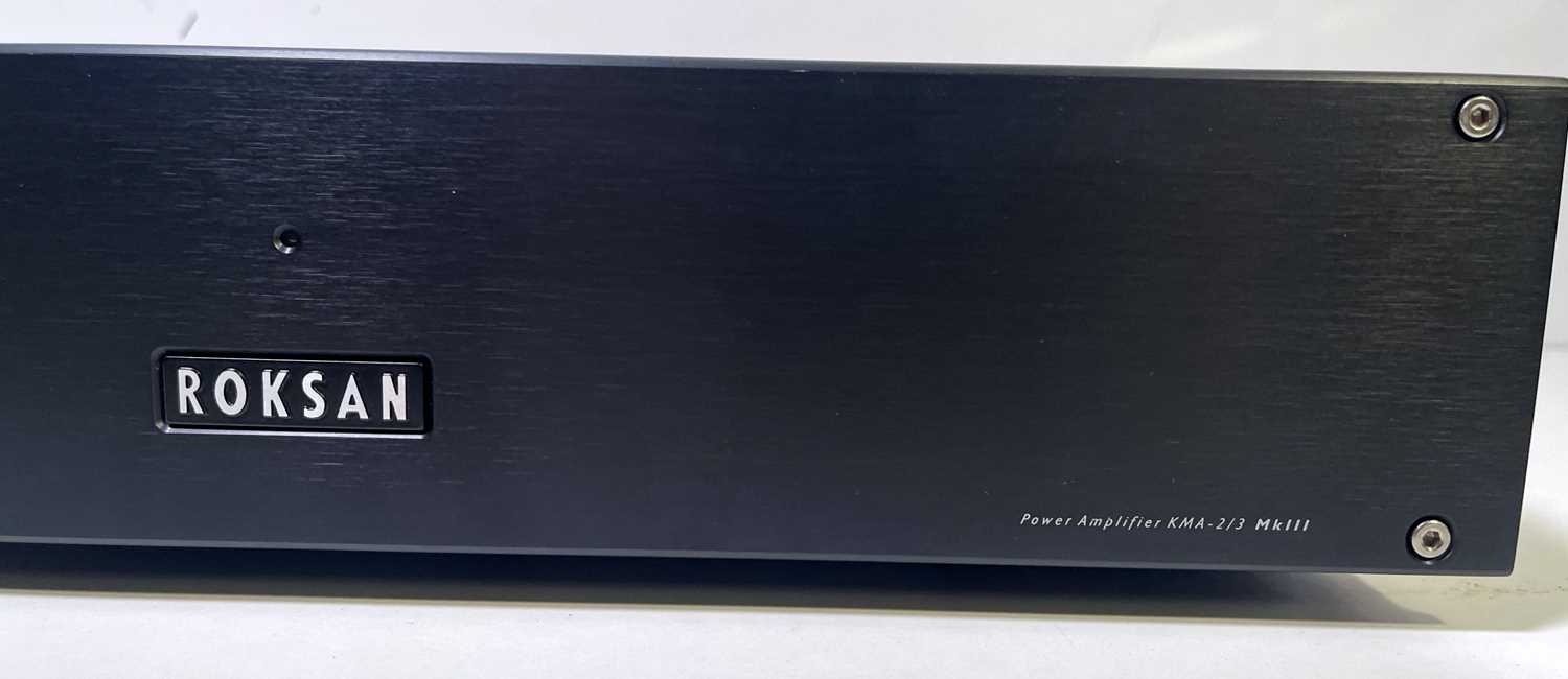 Lot 15 - ROKSAN - KMA 2/3 POWER AMPLIFIER.
