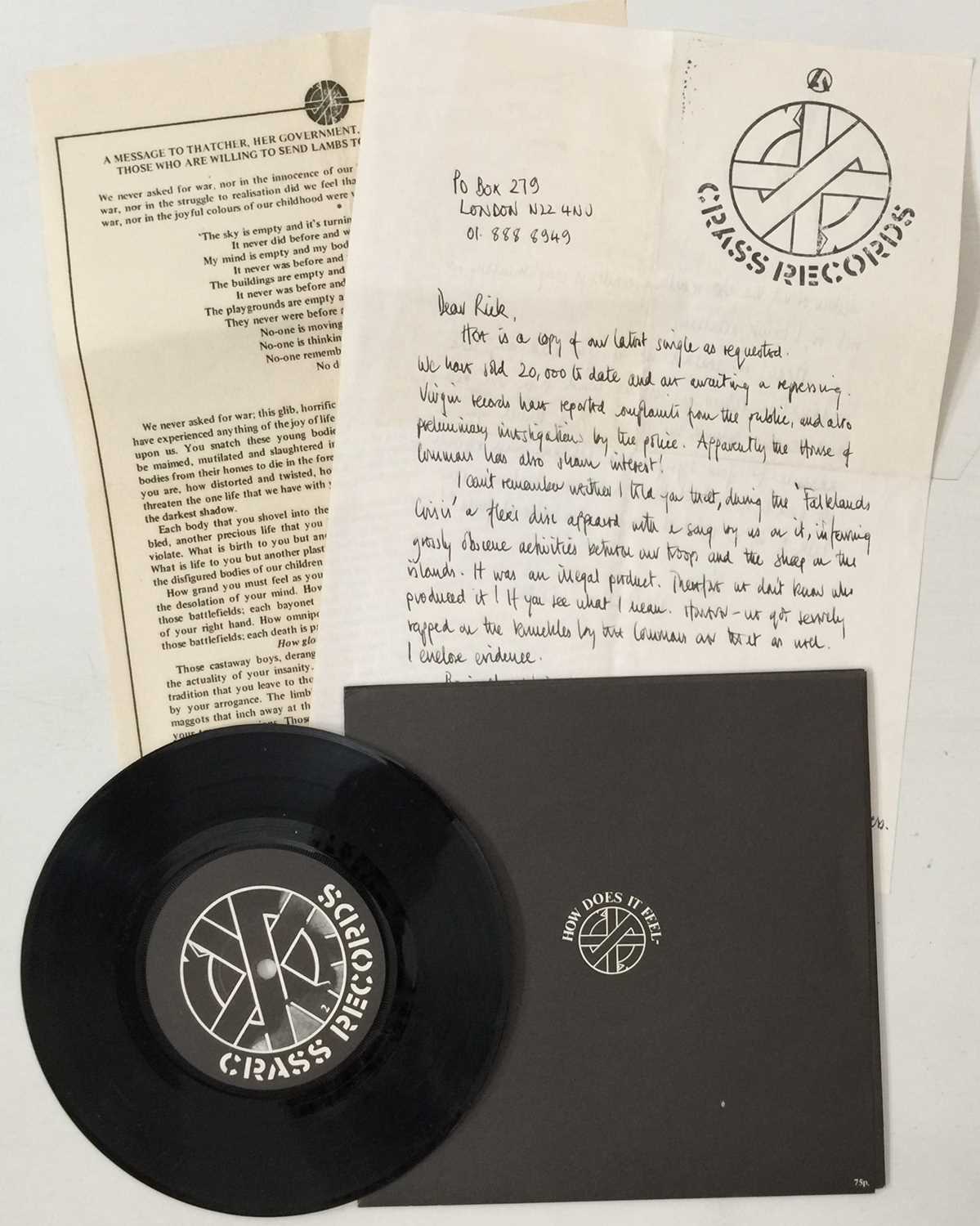 Lot 411 - CRASS/X-RAY SPEX - 7" COLLECTION (WITH