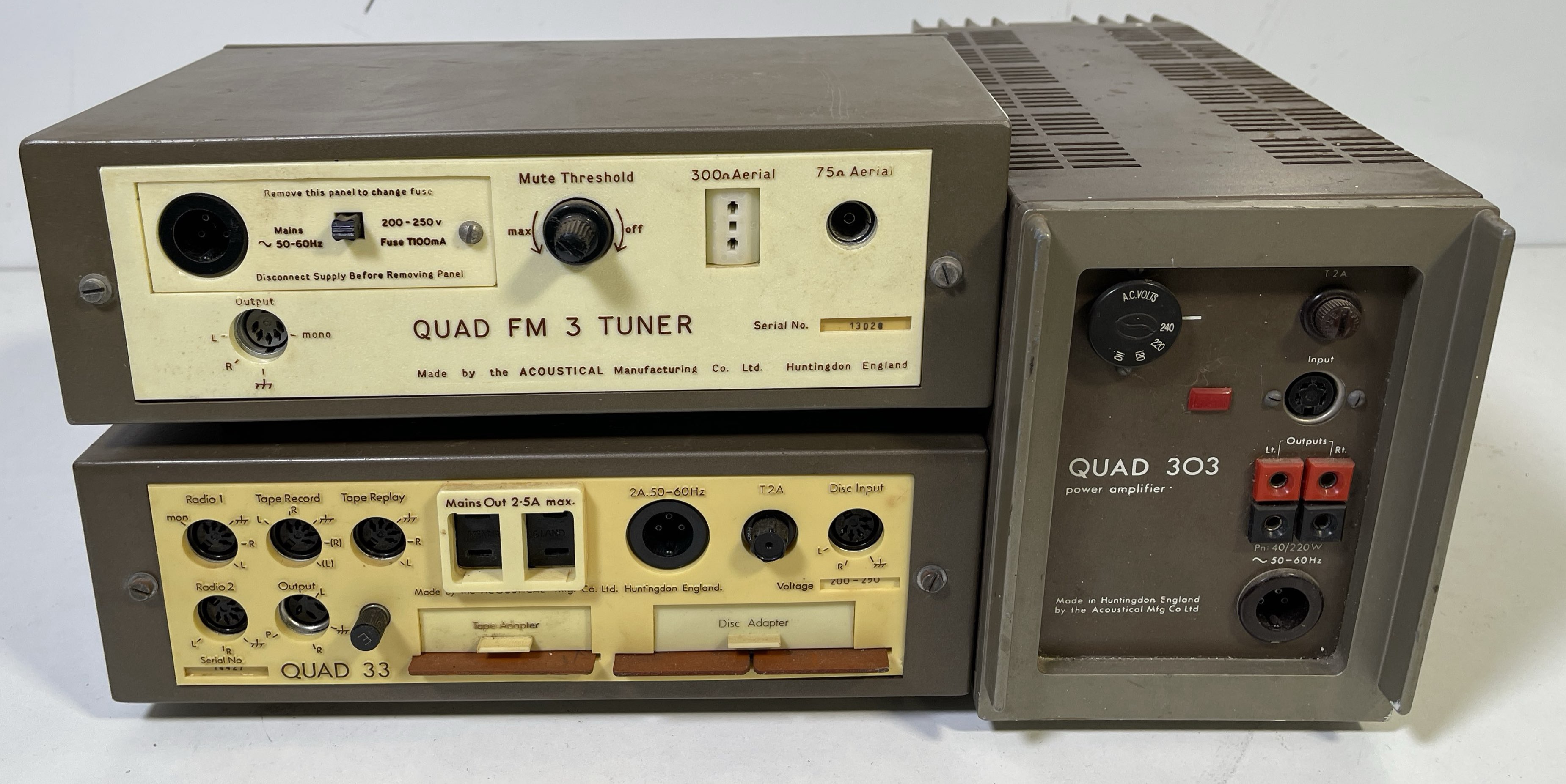 Lot 23 - QUAD HI-FI EQUIPMENT.