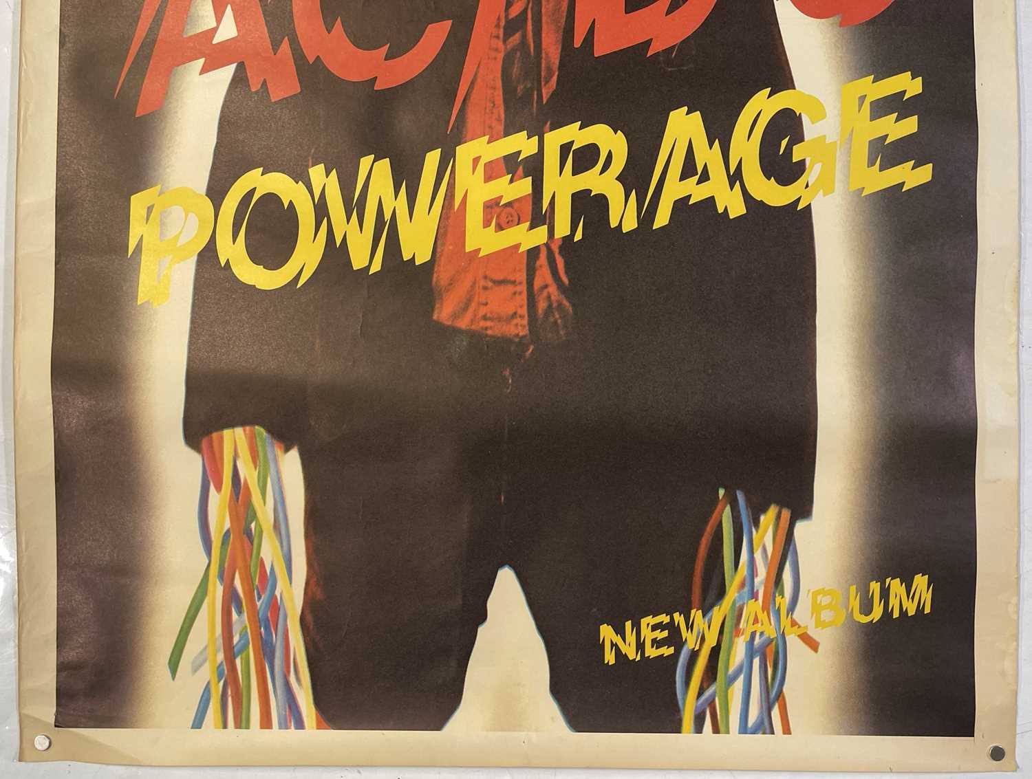 Lot 494 - AC/DC - ORIGINAL 1978 POWERAGE POSTER.