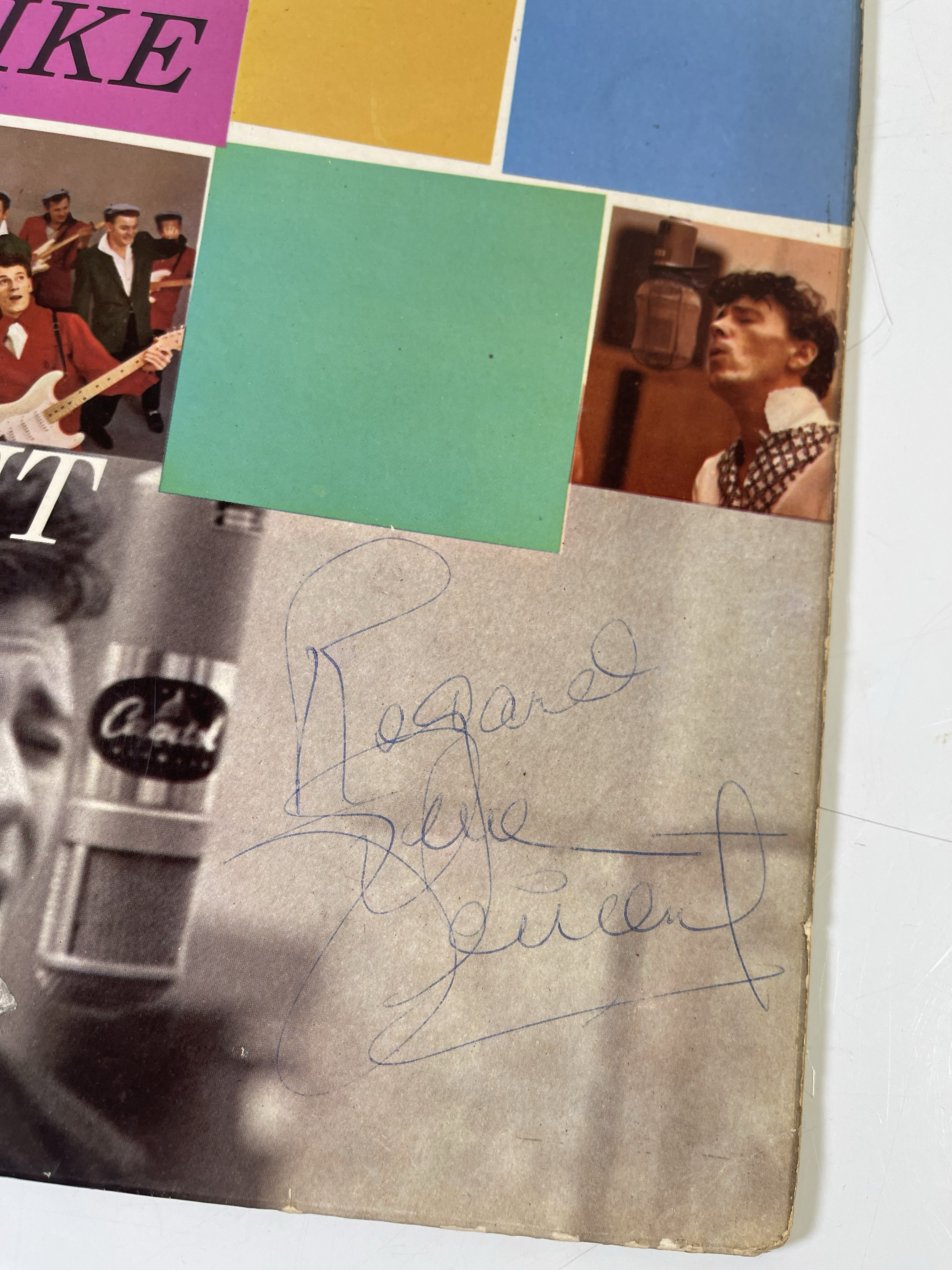 Lot 300 - GENE VINCENT - SIGNED LP.