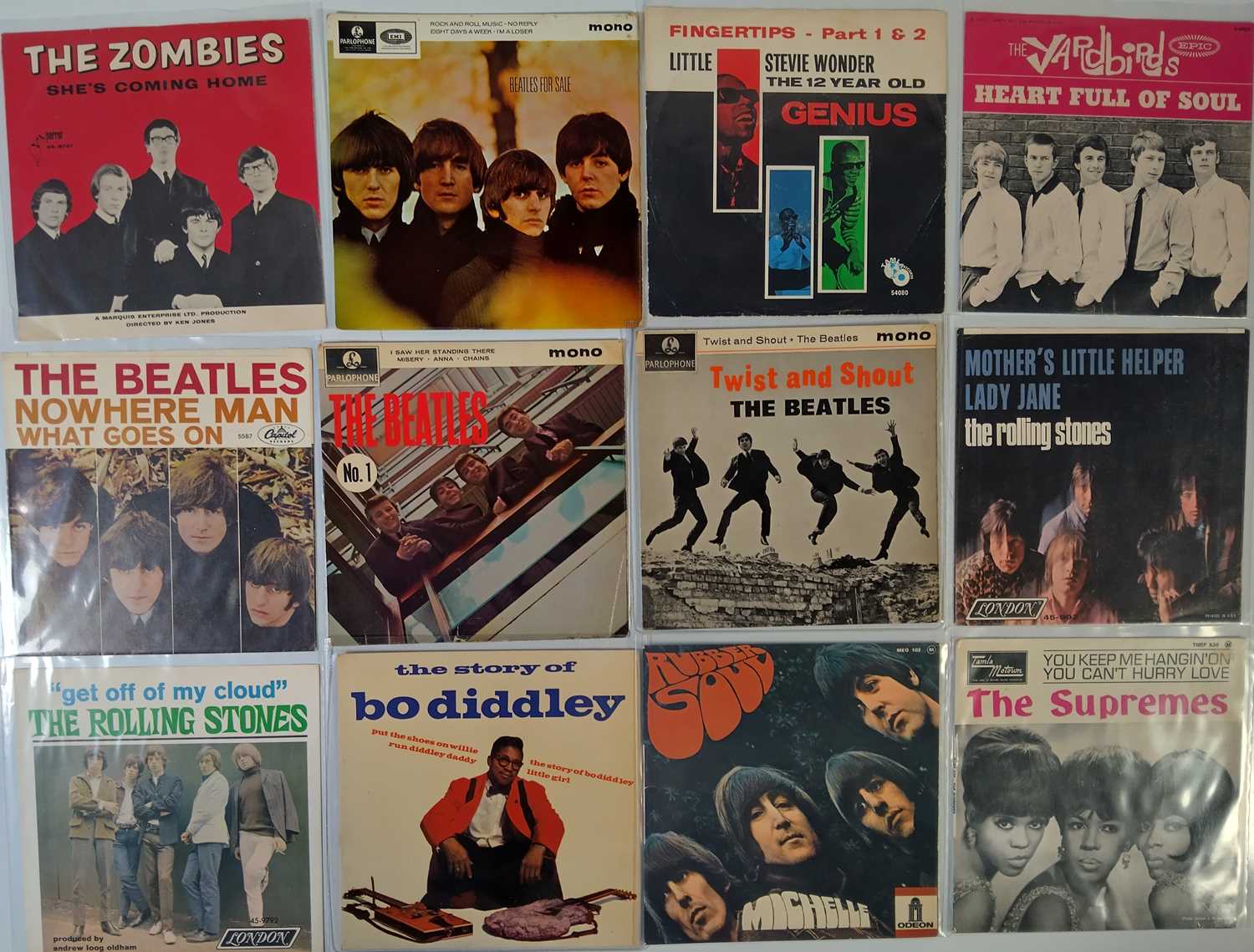 Lot 438 - ROCK & POP/ RECORD LABEL - 7" SLEEVES ONLY