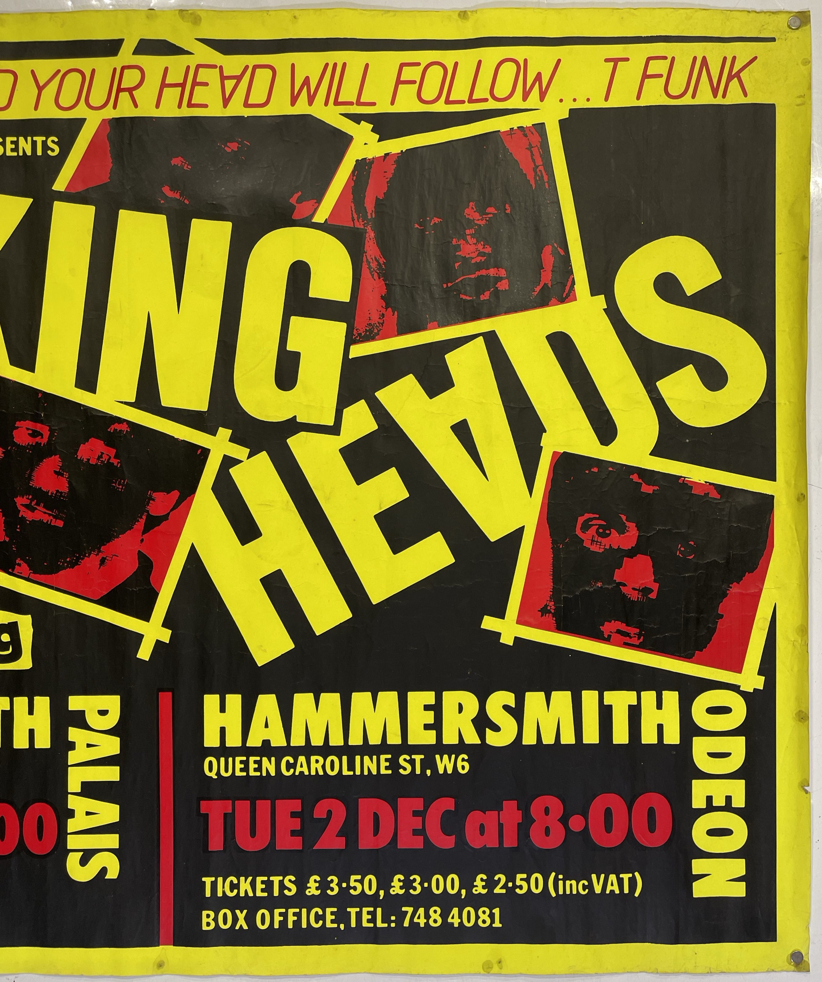 Lot 216 - U2 - A RARE CONCERT POSTER - DECEMBER 1980