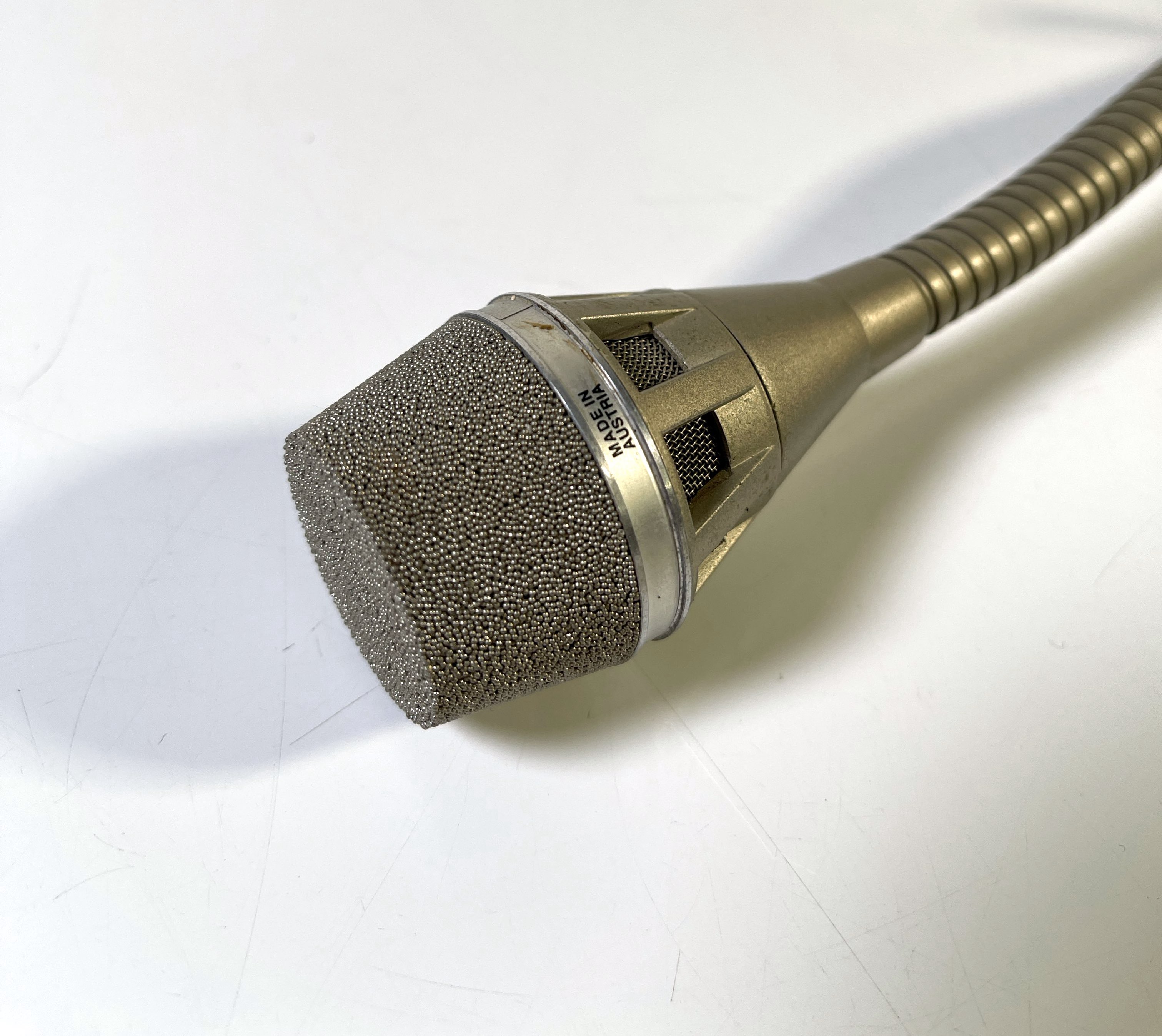 Lot 32 - C 1980S AKG VINTAGE GOOSENECK MICROPHONE.