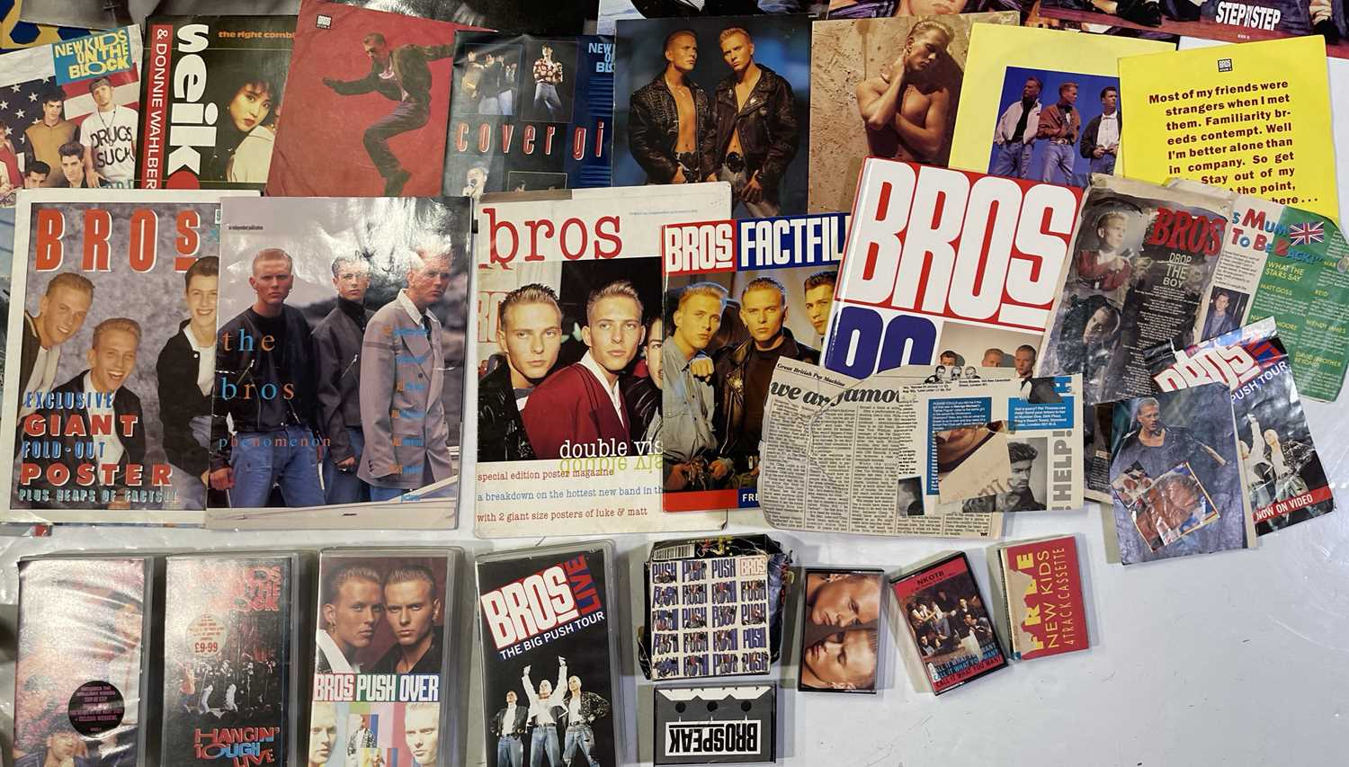 Lot 2360072 - BROS / NEW KIDS ON THE BLOCK - VINYL AND