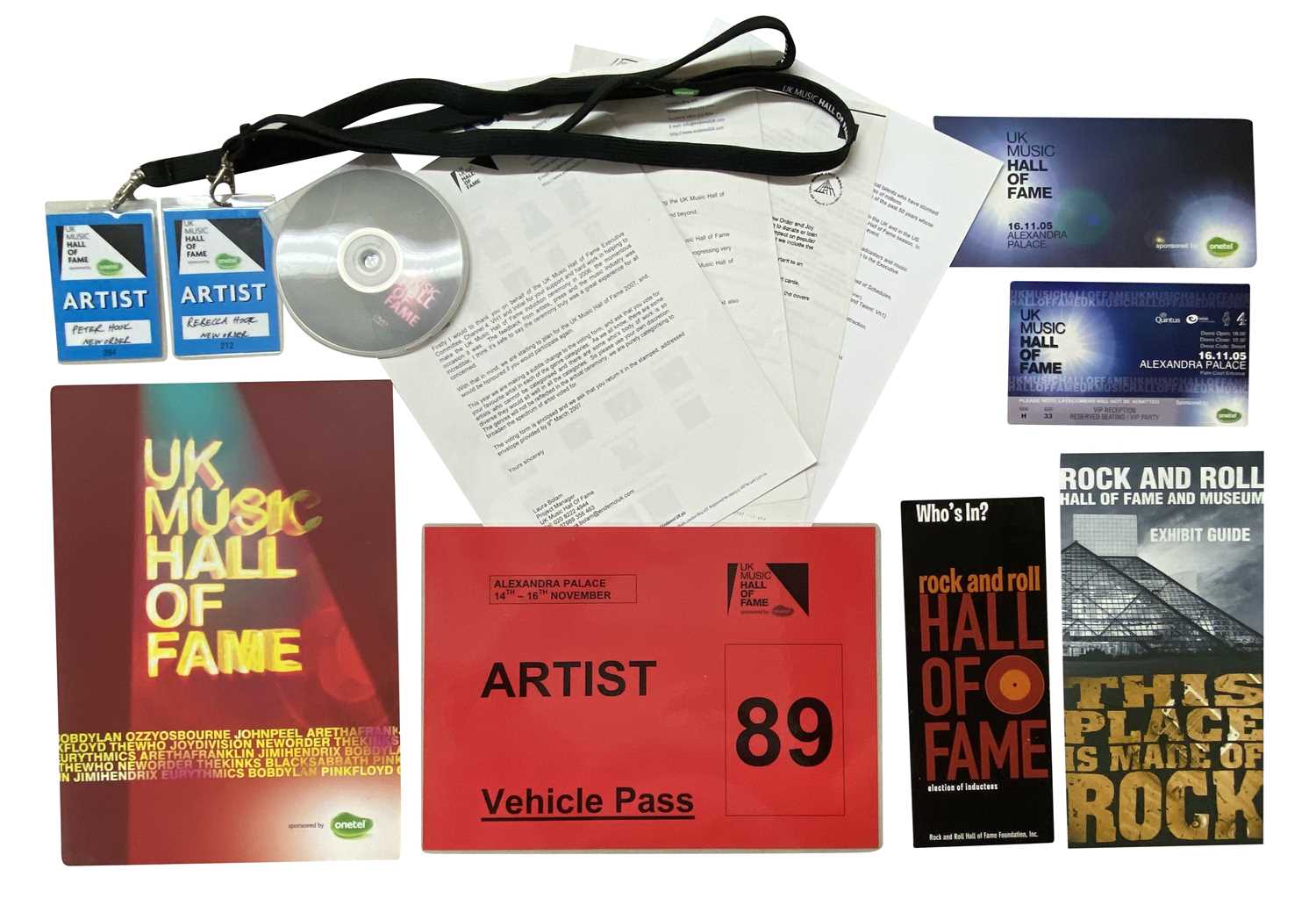 Lot 285 - MOJO AWARDS 2007 & UK MUSIC HALL OF FAME