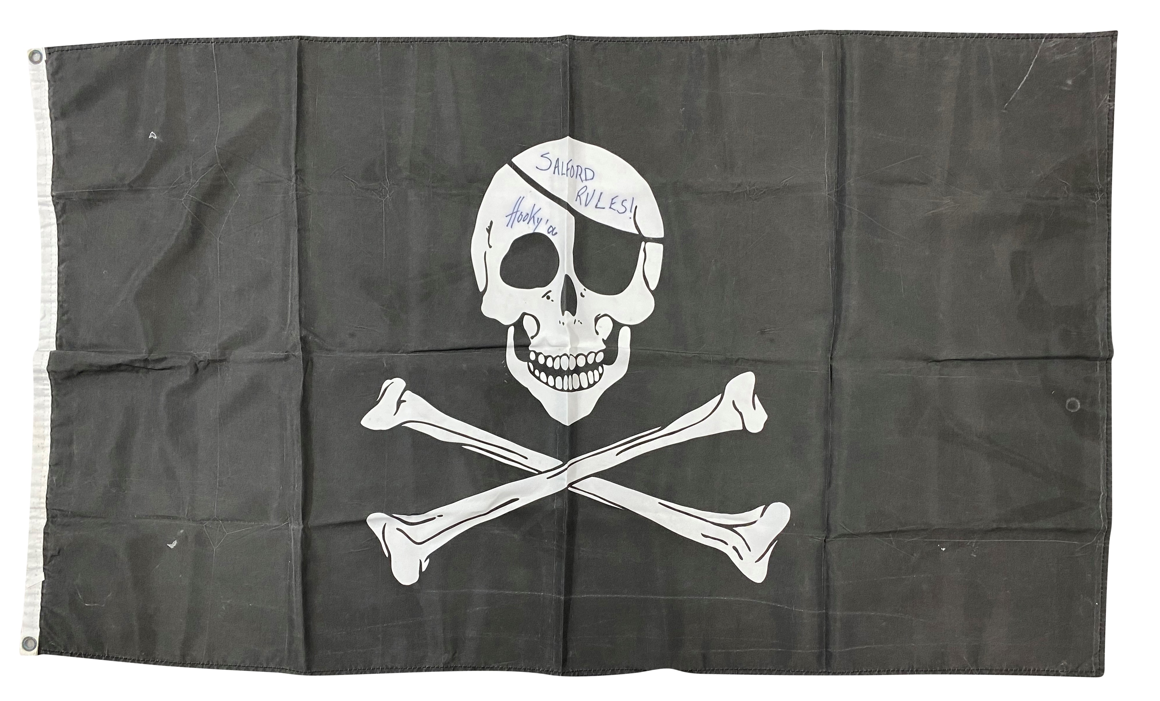 Lot 297 - FLAGS FROM GIGS USED TO DRAPE OVER SPEAKERS