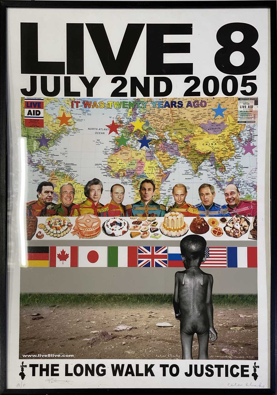 Lot 255 - LIVE AID - AN ARTIST'S PROOF POSTER PRINT