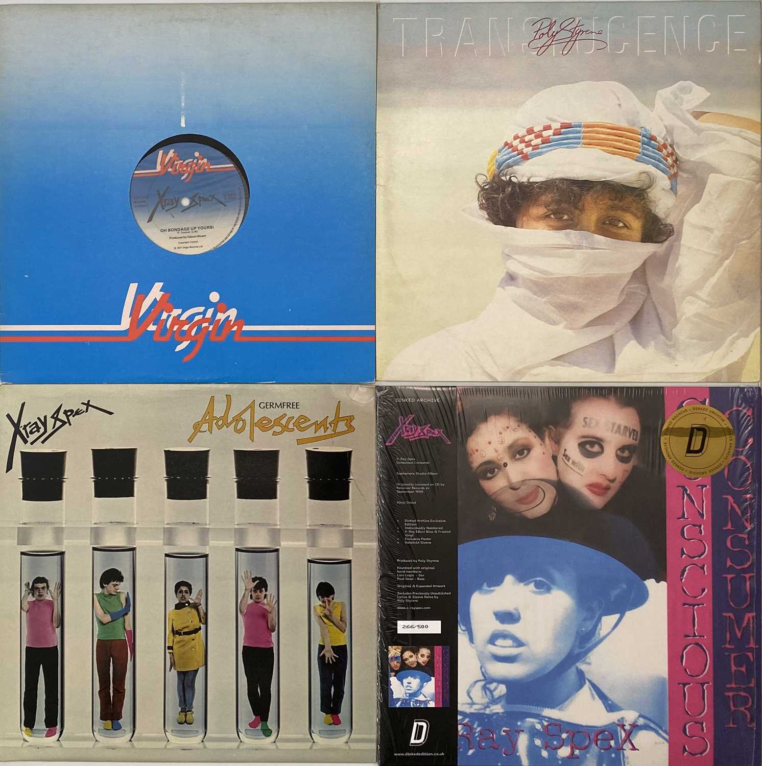 Lot 174 - X-RAY SPEX & POLY STYRENE - LPs/ 12"/ 7"