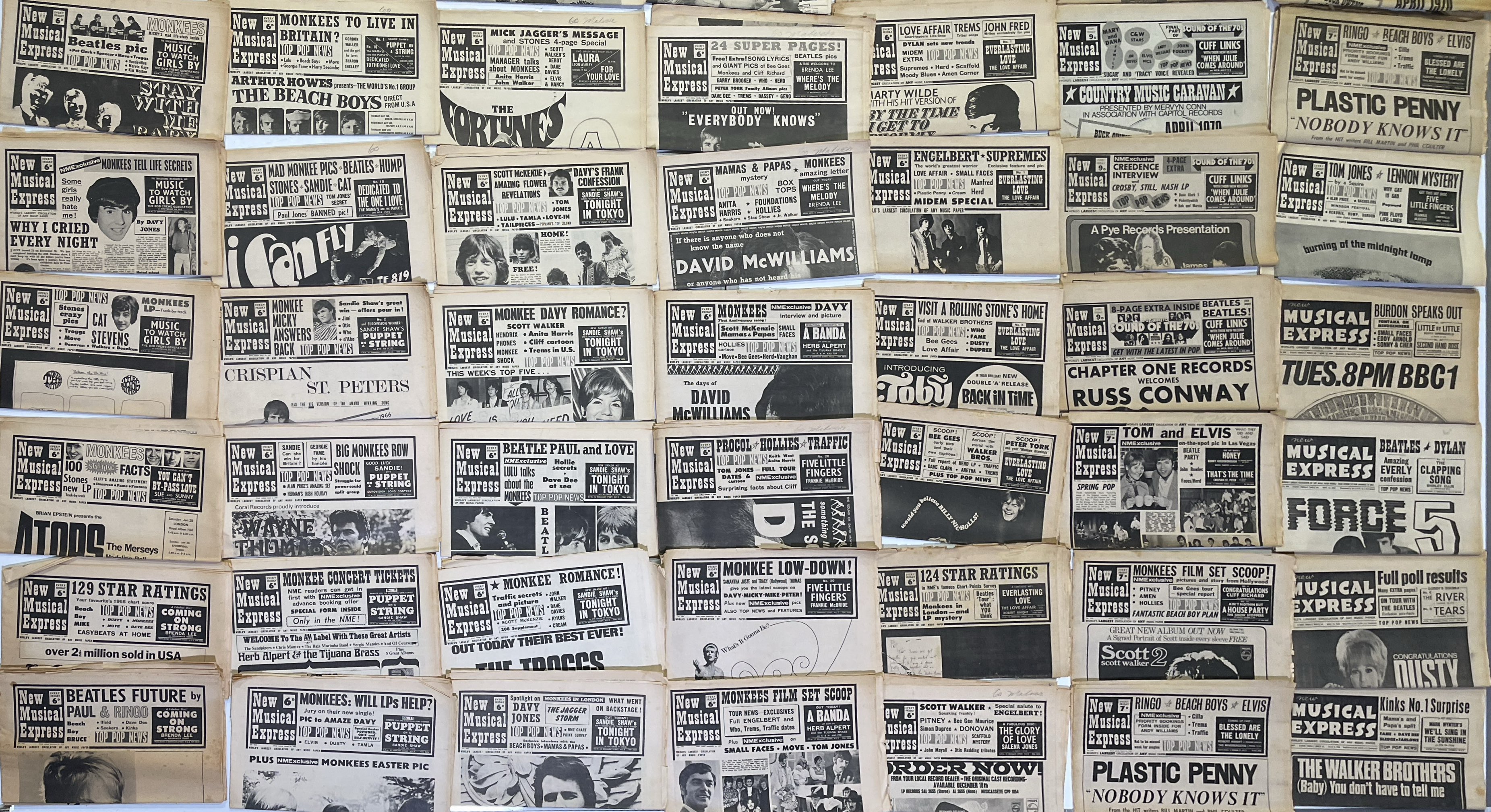 Lot 131 - 1960S NME MAGAZINES.