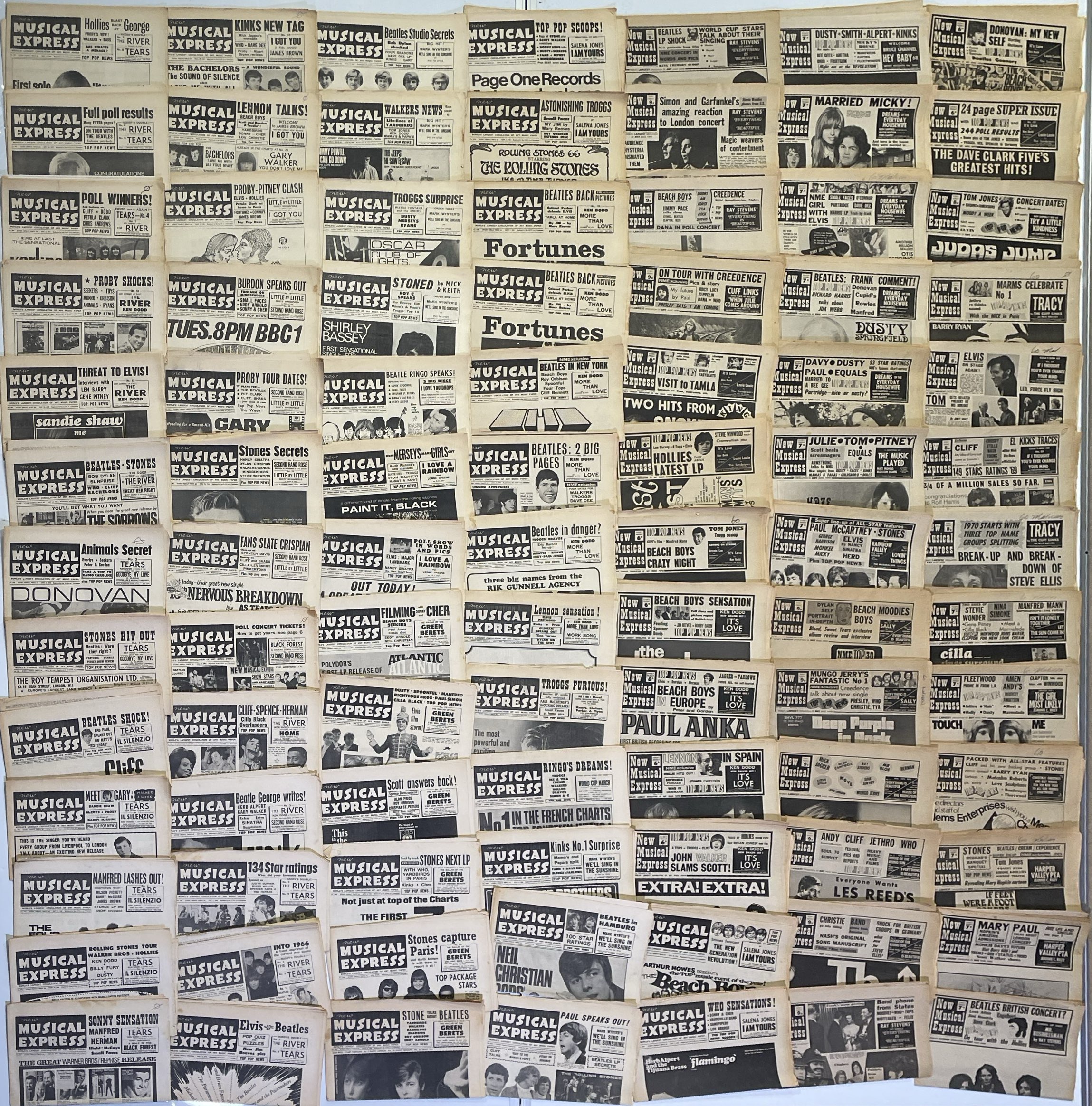 Lot 131 - 1960S NME MAGAZINES.