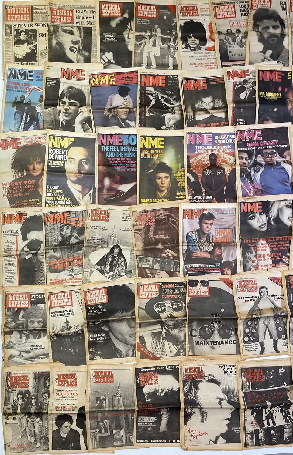 Lot 132 - 70S/80S NME MAGAZINES.