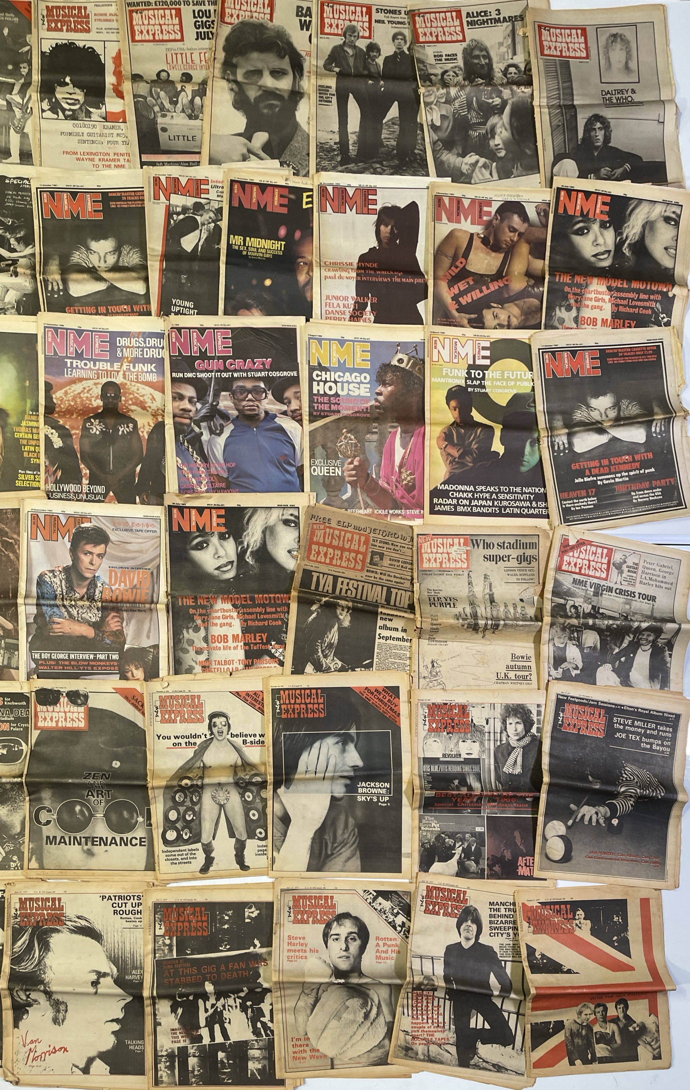 Lot 132 - 70S/80S NME MAGAZINES.