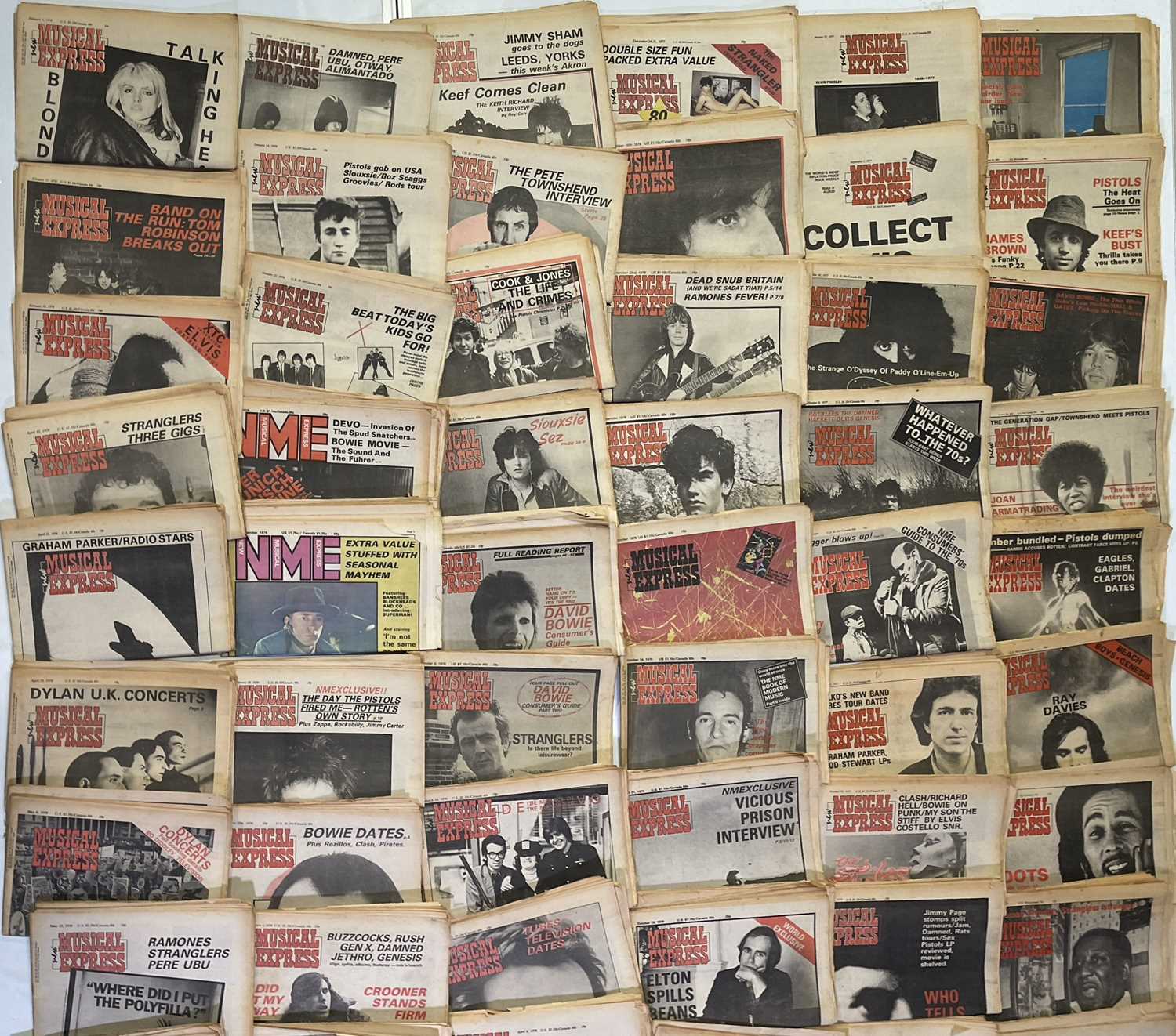 Lot 132 - 70S/80S NME MAGAZINES.