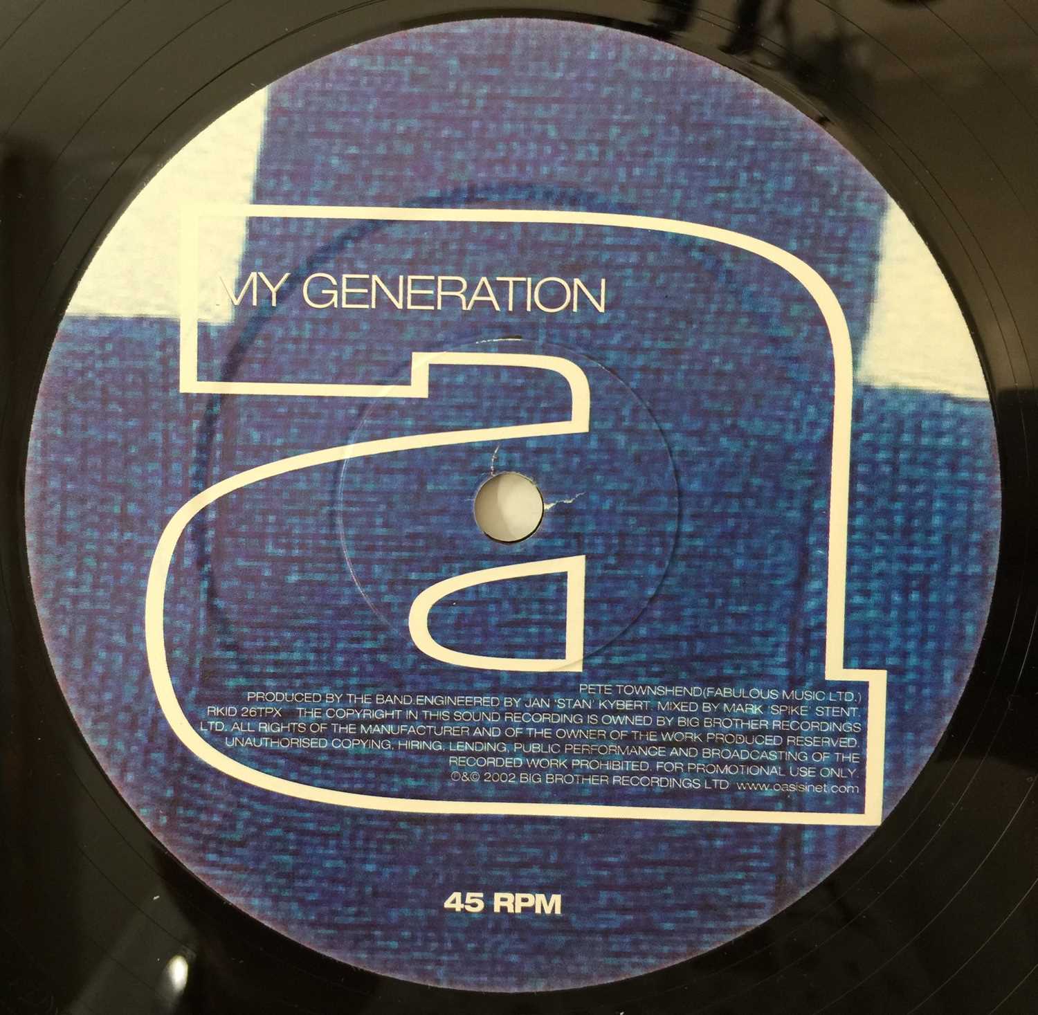 Lot 190 - OASIS - MY GENERATION 12" (RKID 26TPX