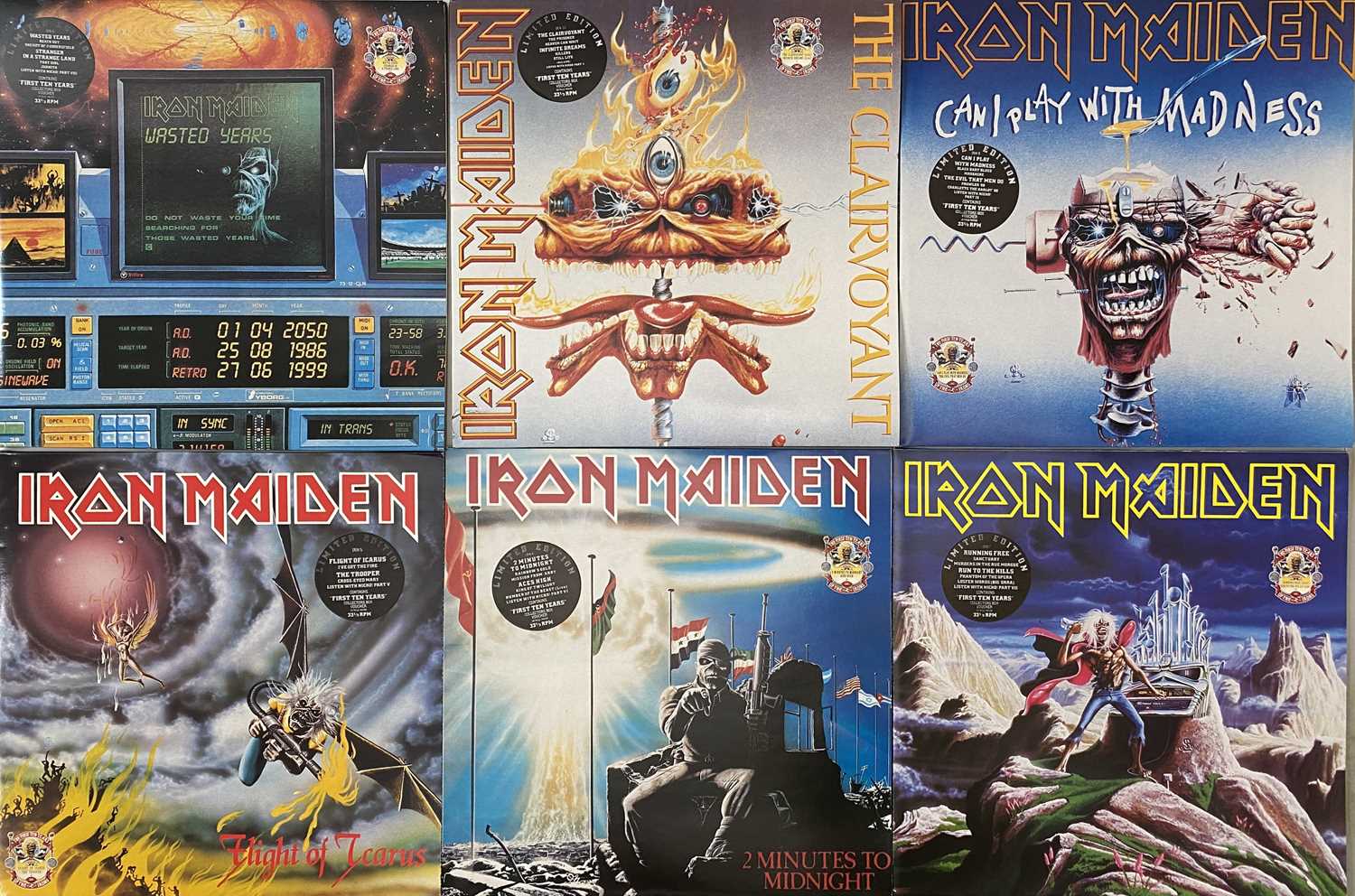 Lot 209 - IRON MAIDEN - THE FIRST TEN YEARS UP THE