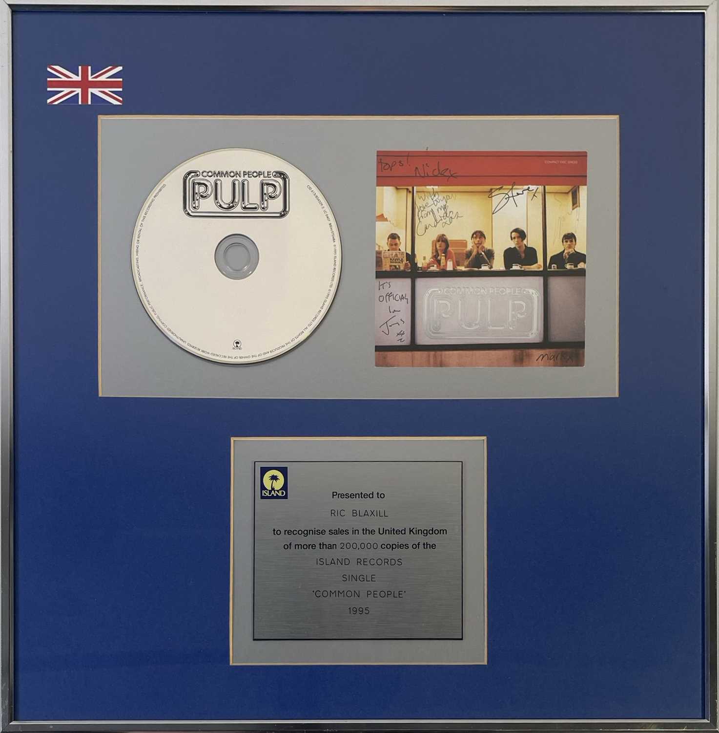 Lot 383 - PULP - COMMON PEOPLE SALES AWARD - FULLY