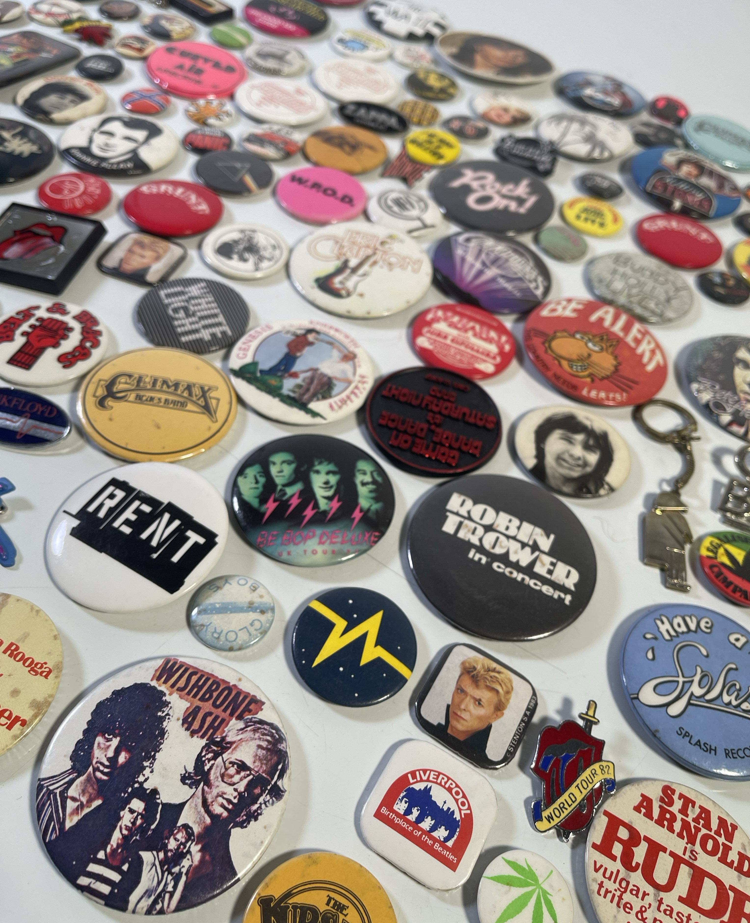 Lot 162 - ROCK & PROG ROCK BADGE COLLECTION.