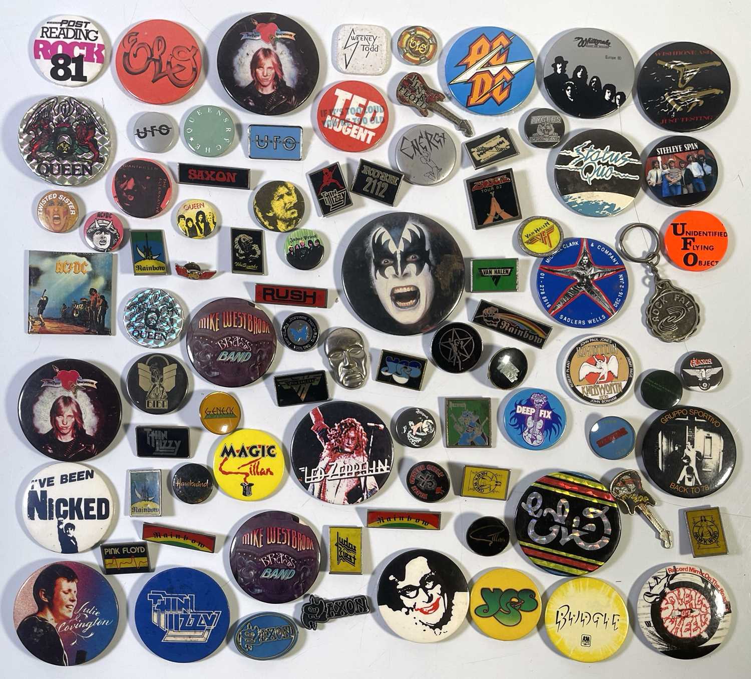 Lot 163 - ROCK/HEAVY METAL BADGE COLLECTION.