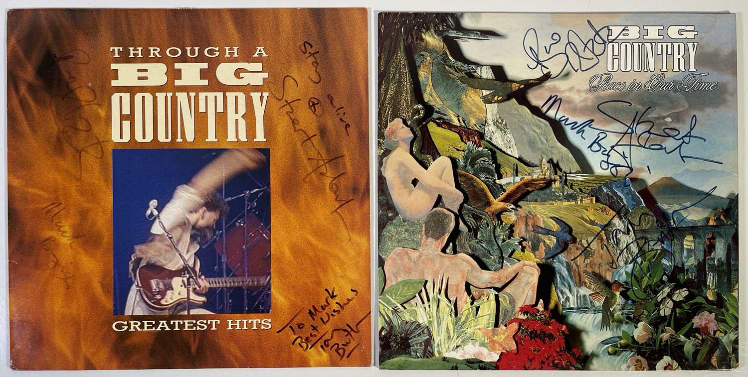 Lot 345 - BIG COUNTRY SIGNED LP COVERS,
