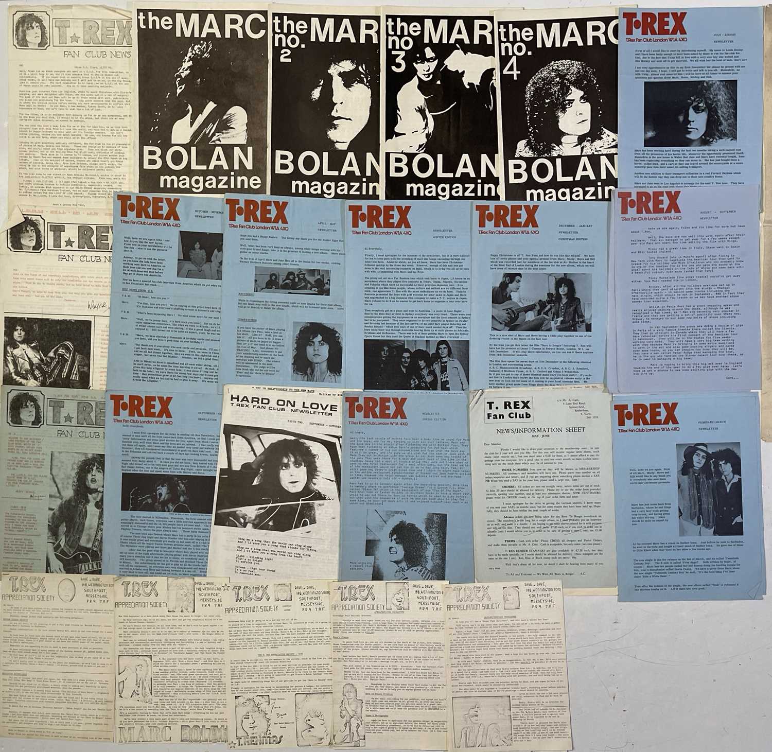 Lot 505 - MARC BOLAN / T.REX - ORIGINAL FAN CLUB