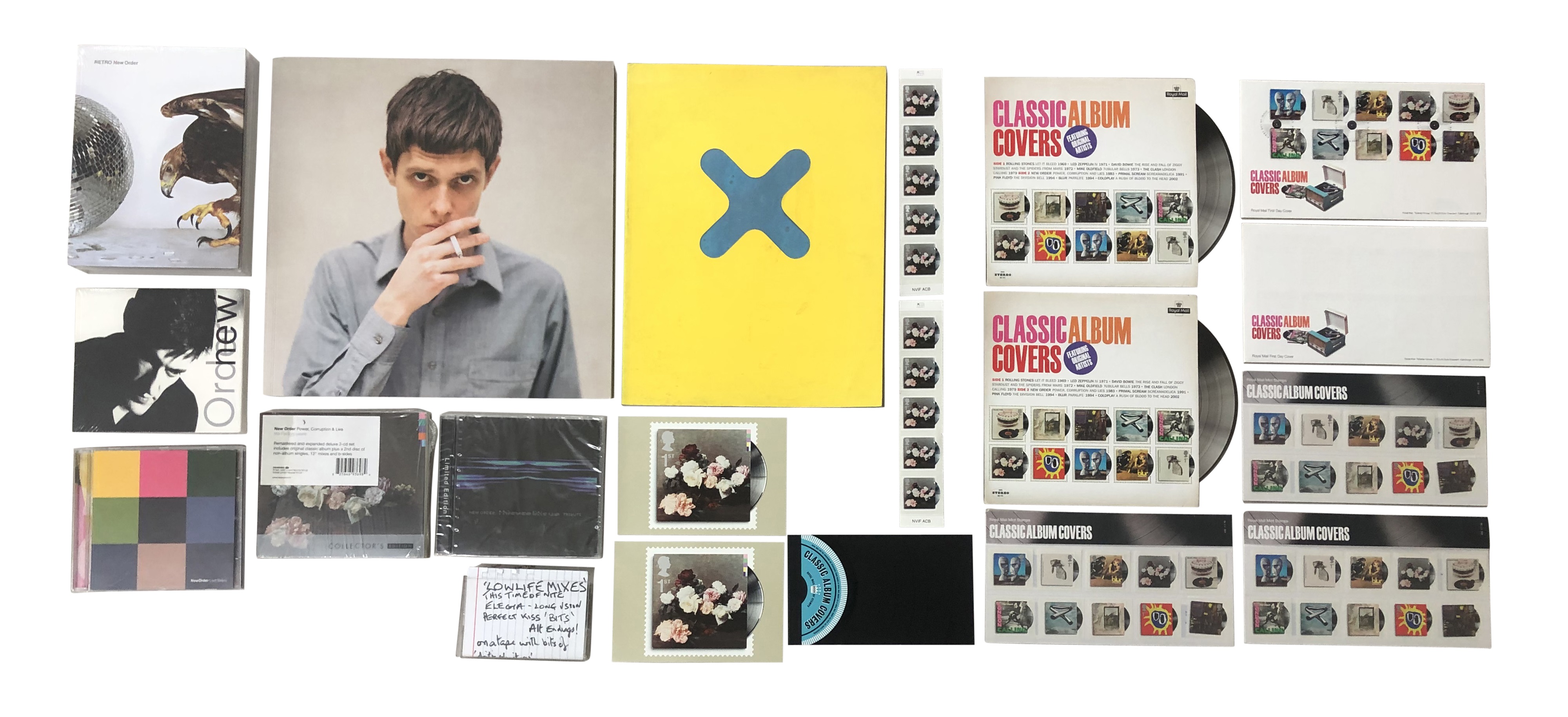 Lot 353 - NEW ORDER CDs, BOOKS & COMMEMORATIVE STAMPS
