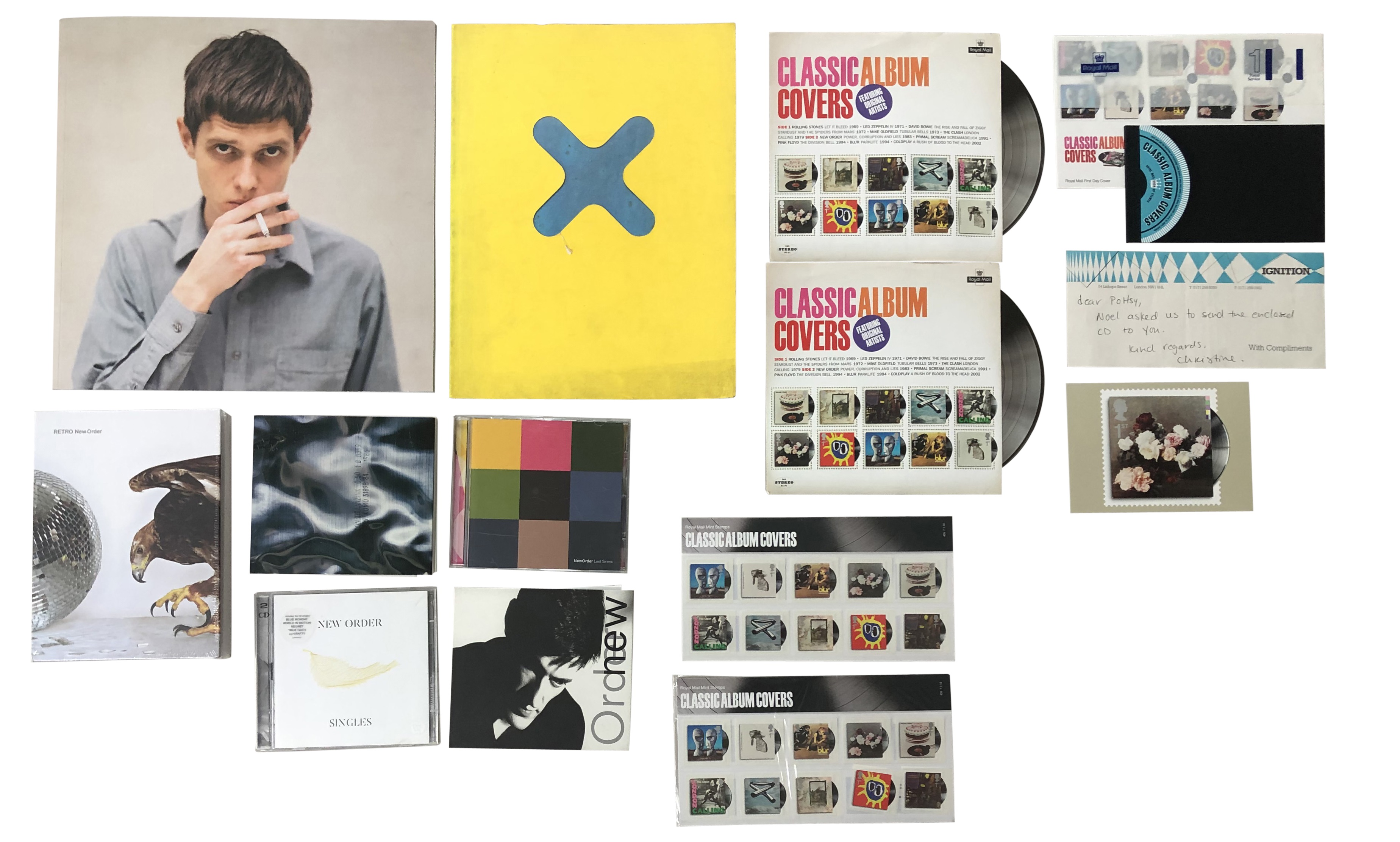 Lot 354 - NEW ORDER CDs, BOOKS & COMMEMORATIVE STAMPS