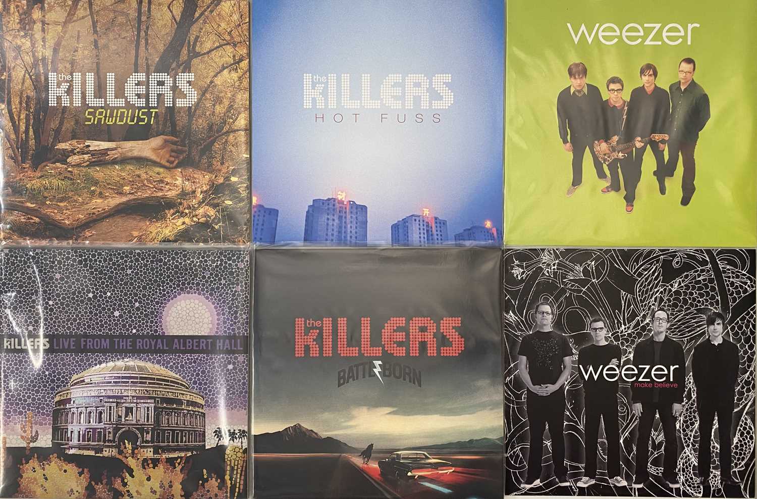 Lot 884 - WEEZER/ THE KILLERS - LP PACK (MODERN/
