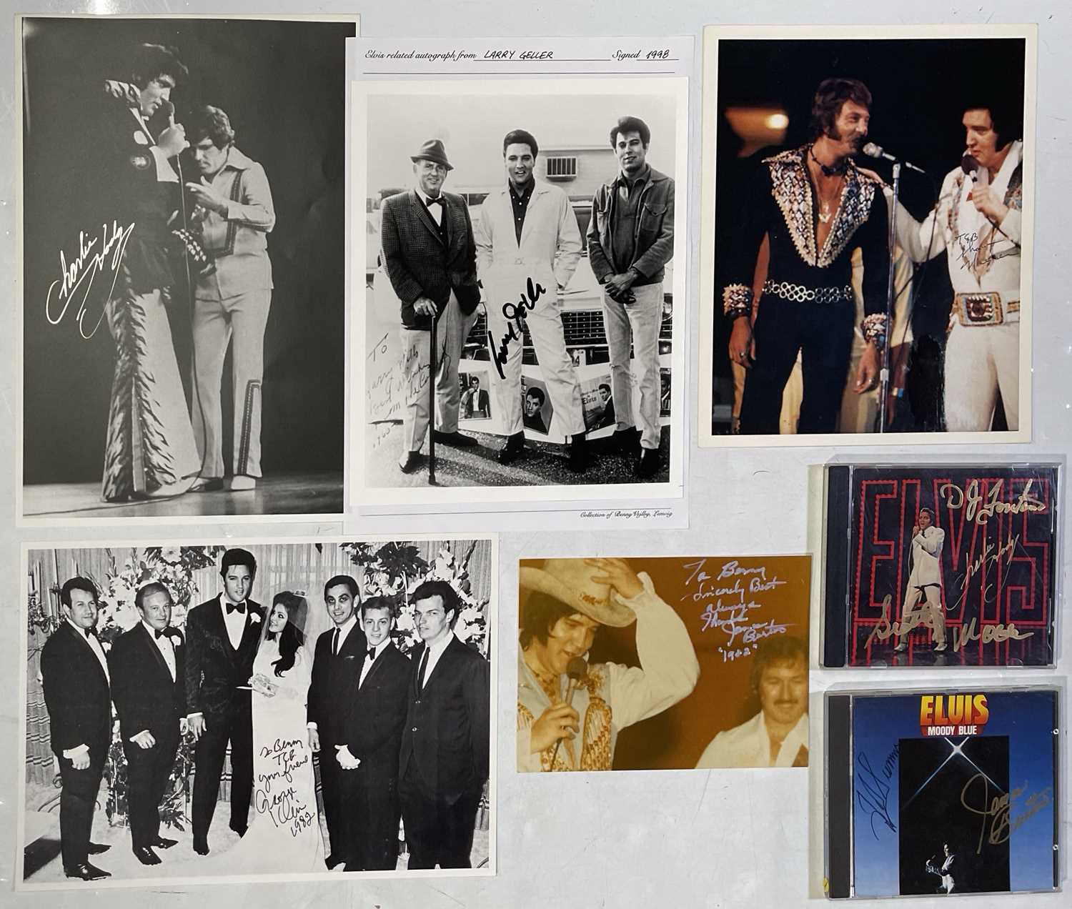 Lot 414 - ELVIS - RELATED ARTISTS AUTOGRAPH COLLECTION