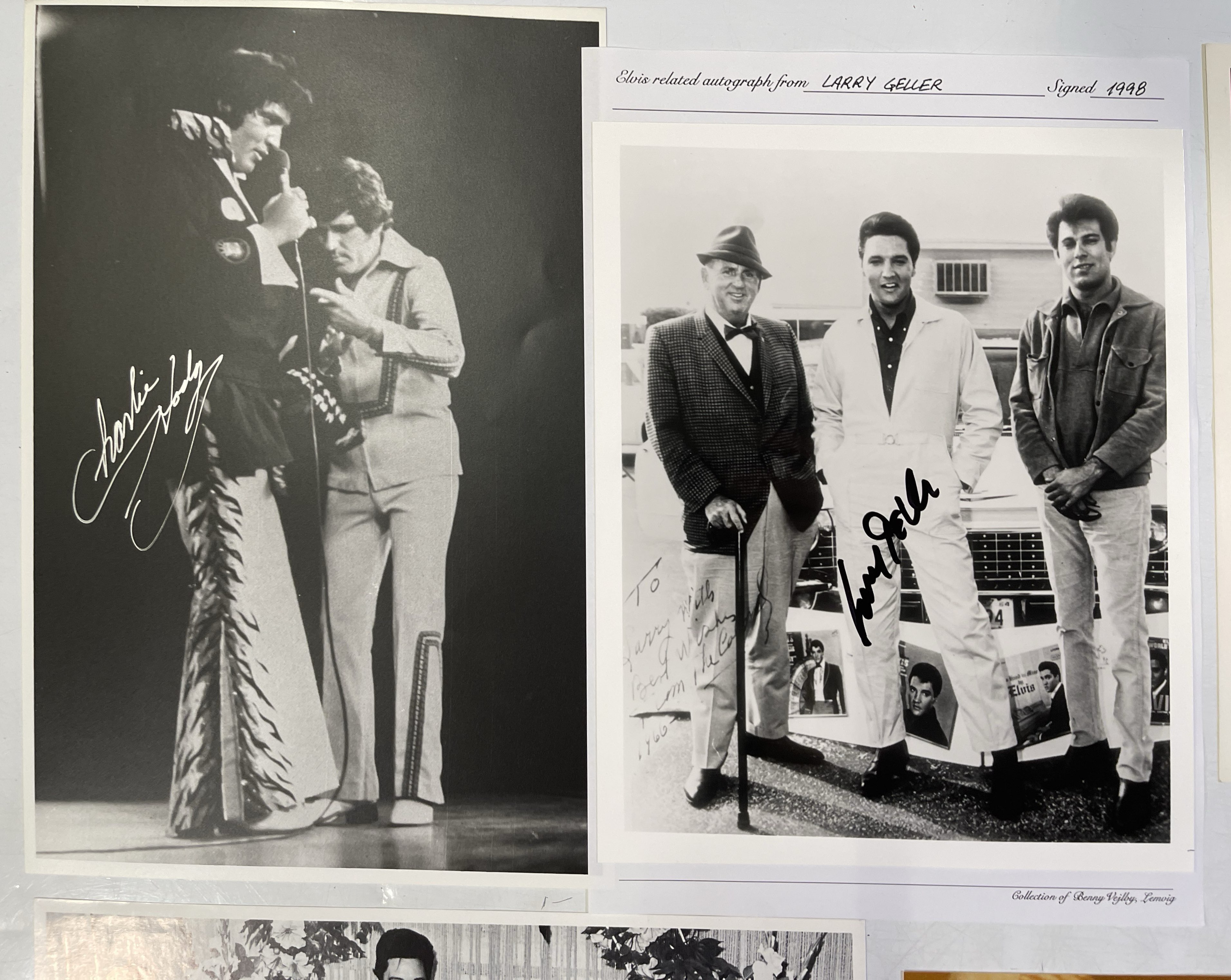 Lot 414 - ELVIS - RELATED ARTISTS AUTOGRAPH COLLECTION